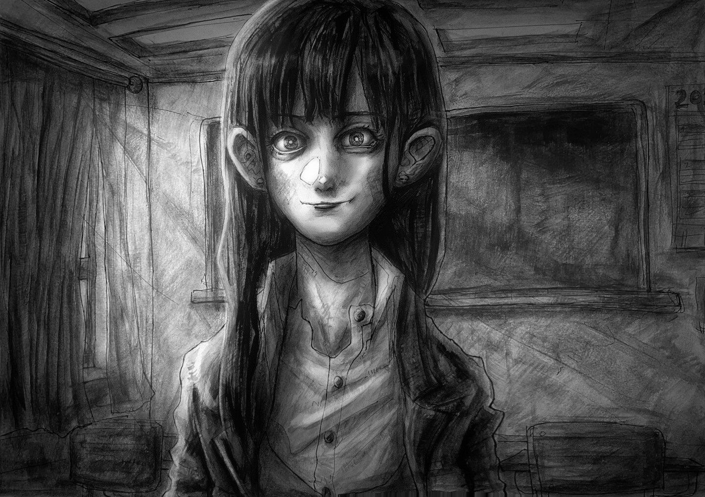 ArtStation - All my drawings are horror like or creepy...believe it or ...