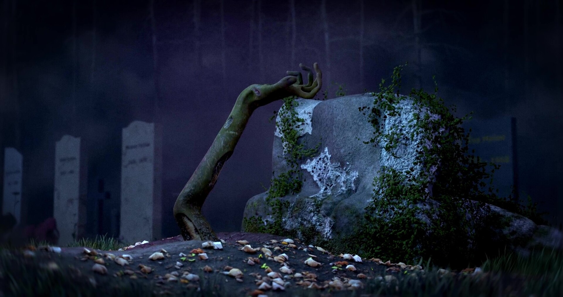 ArtStation - Graveyard scene