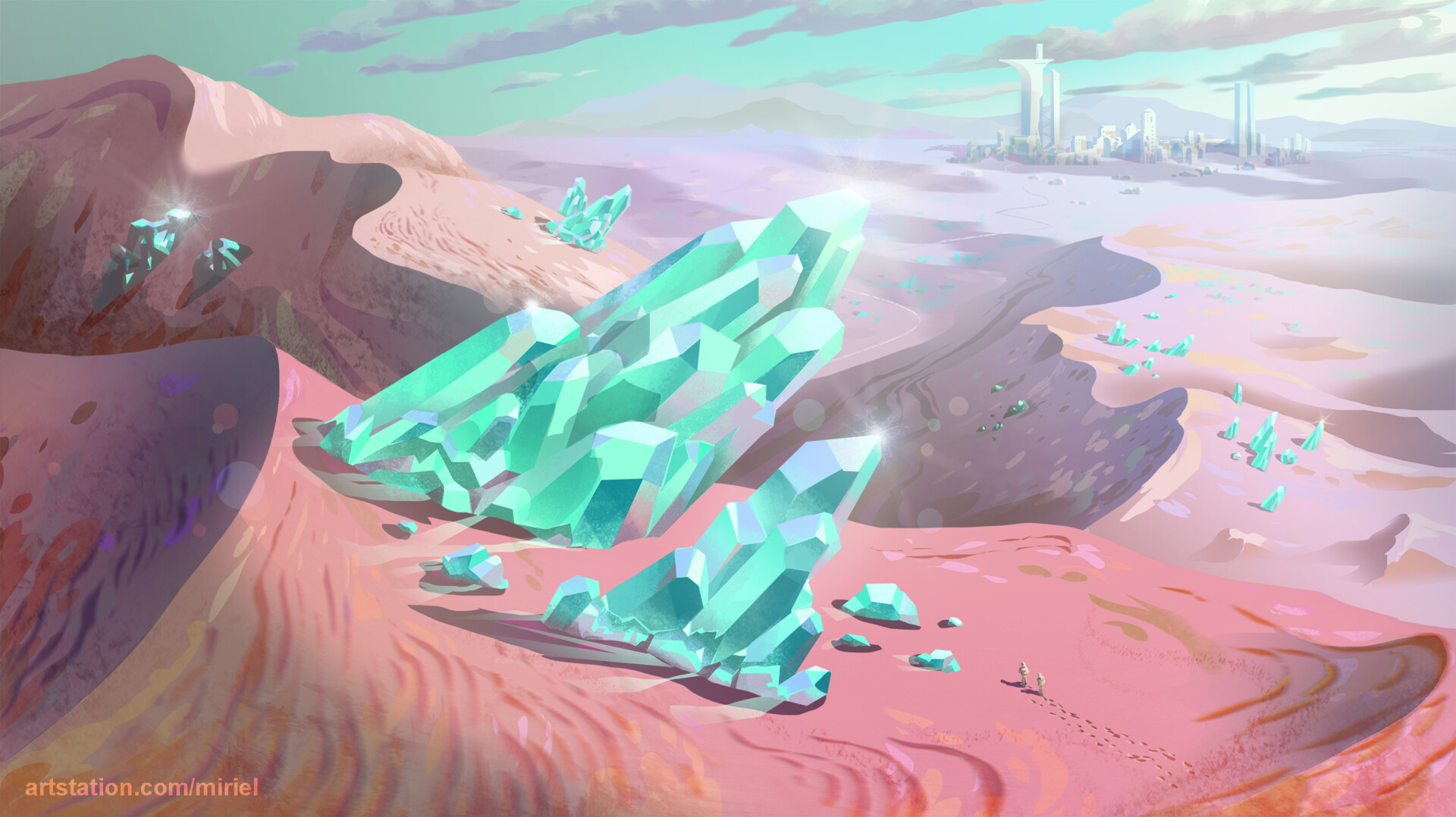 ArtStation - Crystal desert