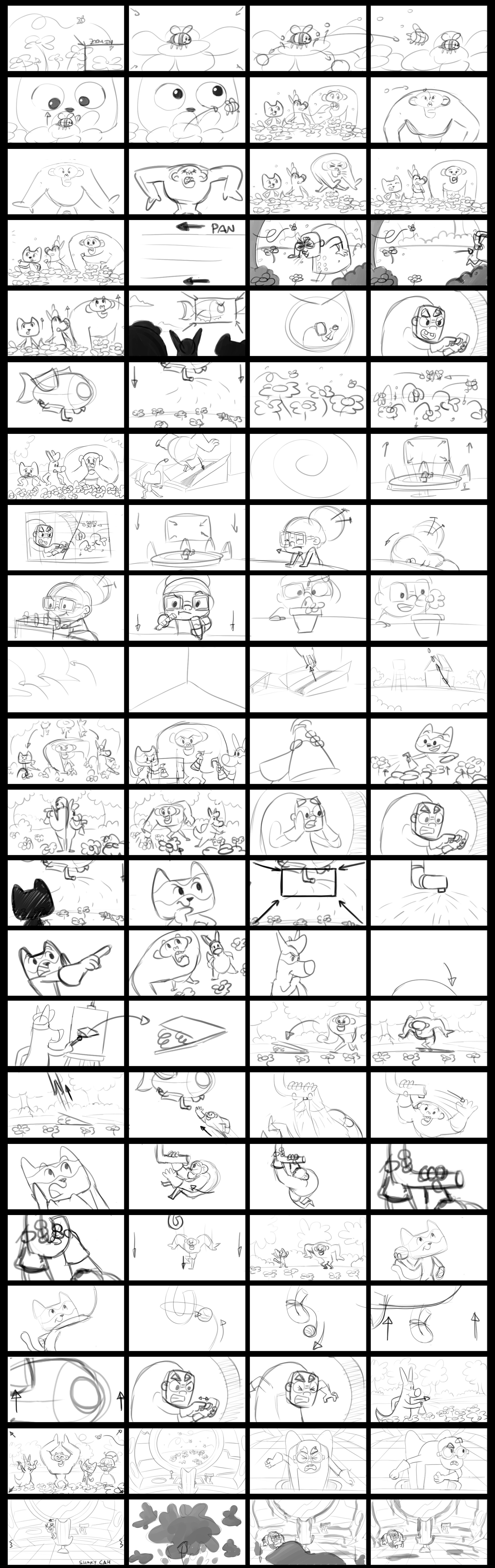 ArtStation - Superzoo Episode 39: Flowers and Bees Storyboard Animatic