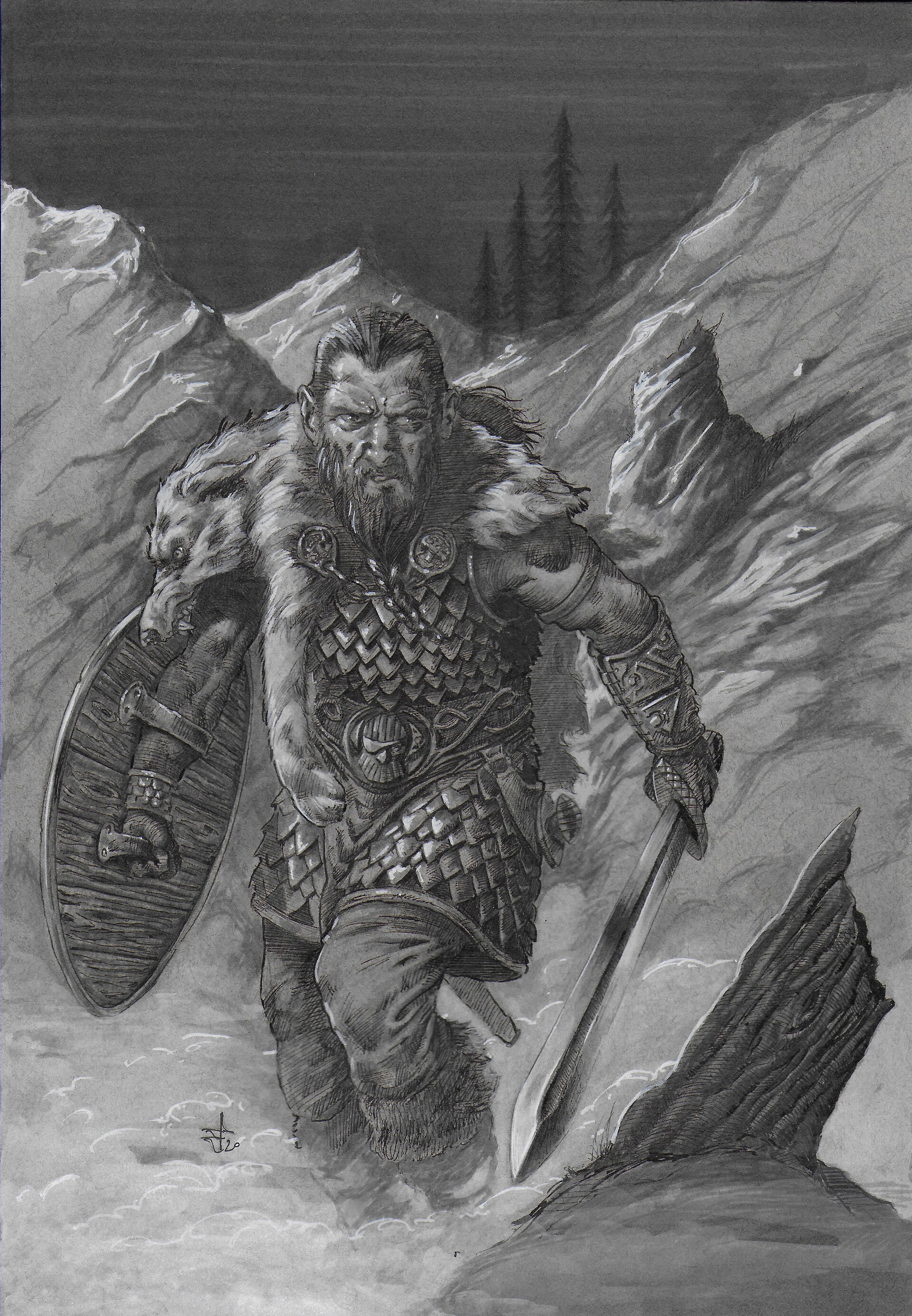 ArtStation - guerrier viking