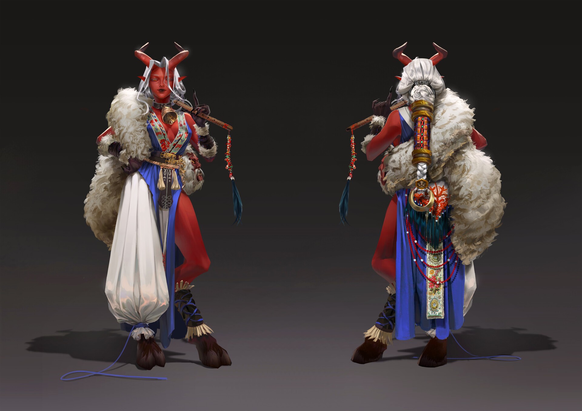 ArtStation - Busó lady - Character Design Turnaround