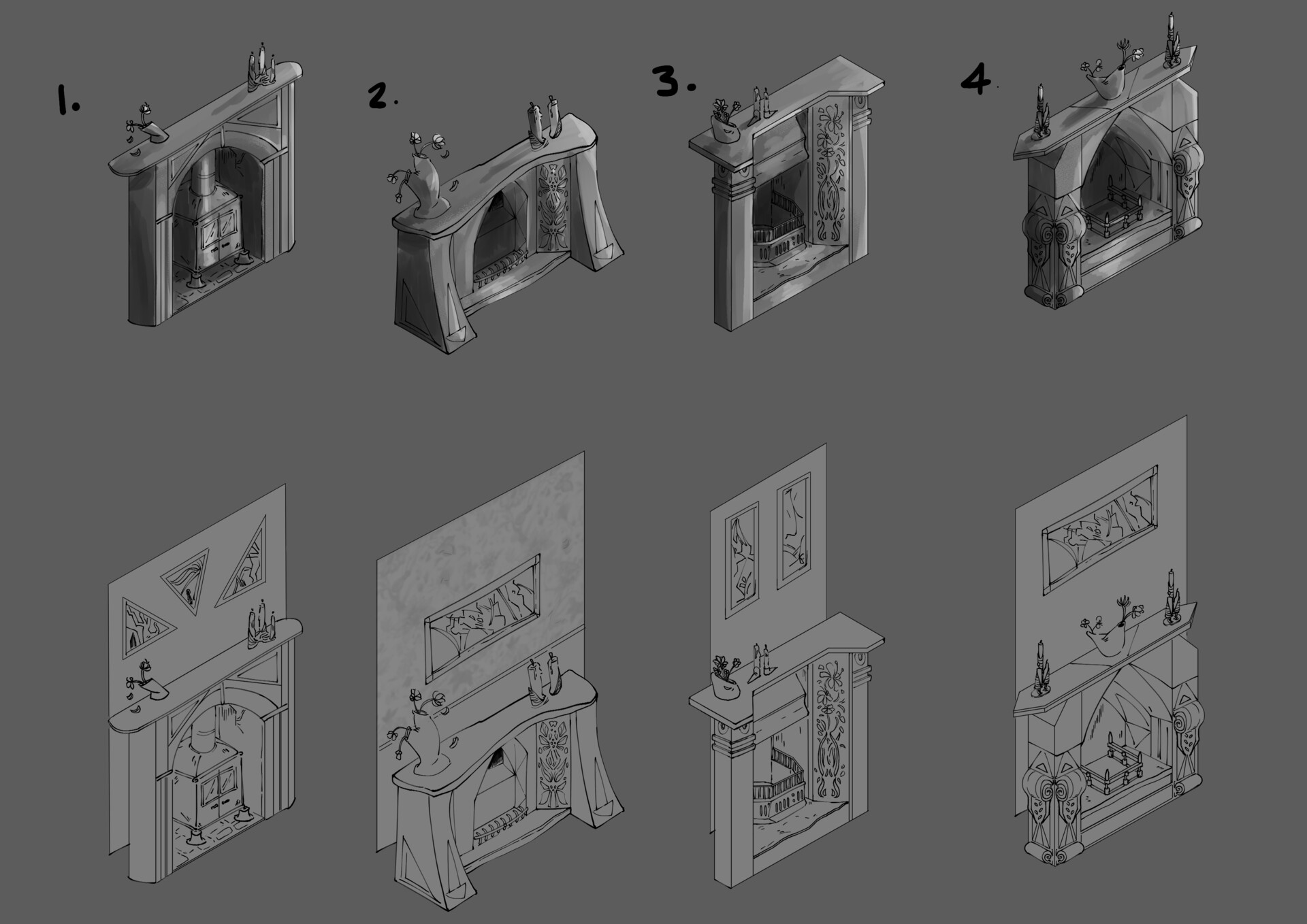 ArtStation - Prop Concepts- Greyscale