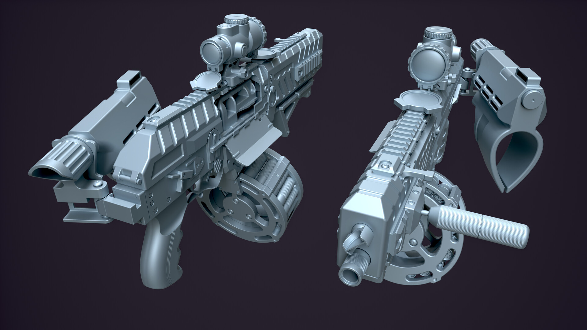 Paolo Crimaldi - Fostech Origin 12 - part 1 - Highpoly renders