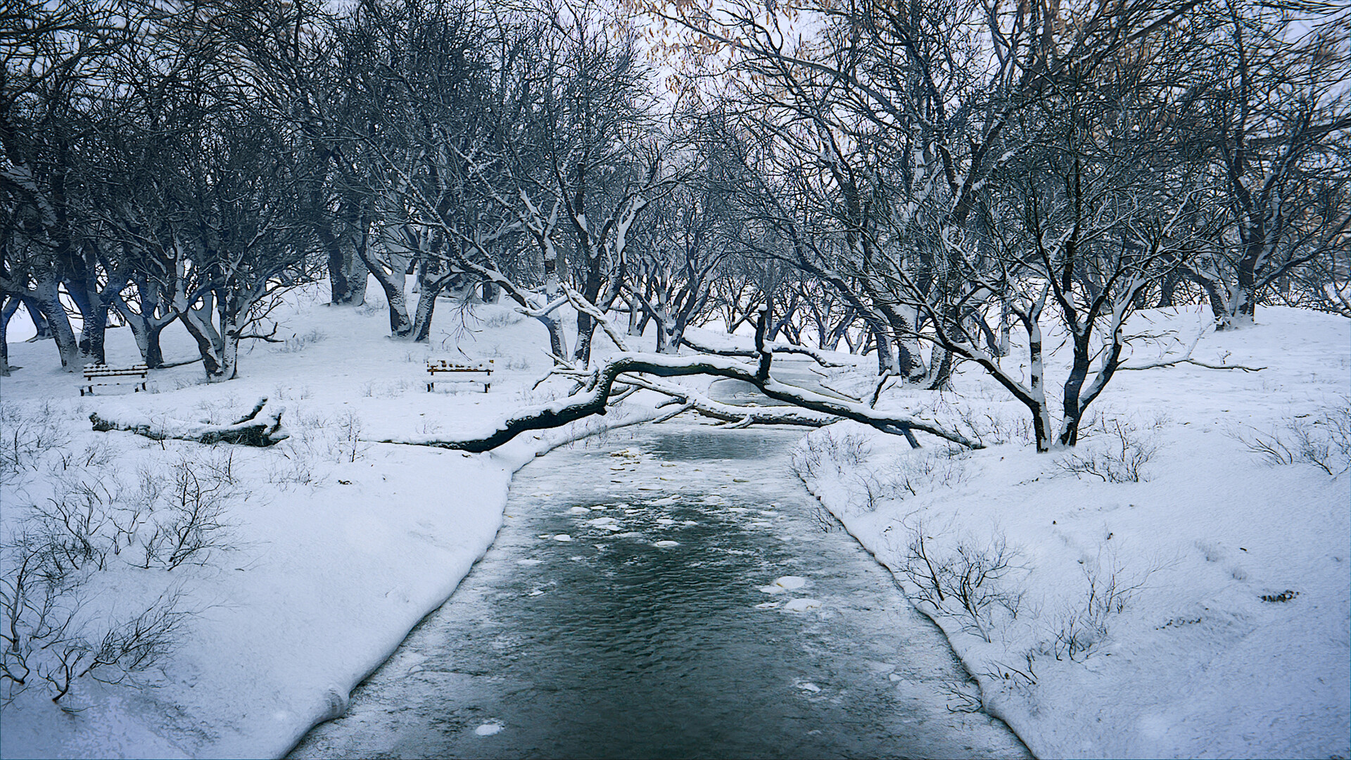 ArtStation - Winter River
