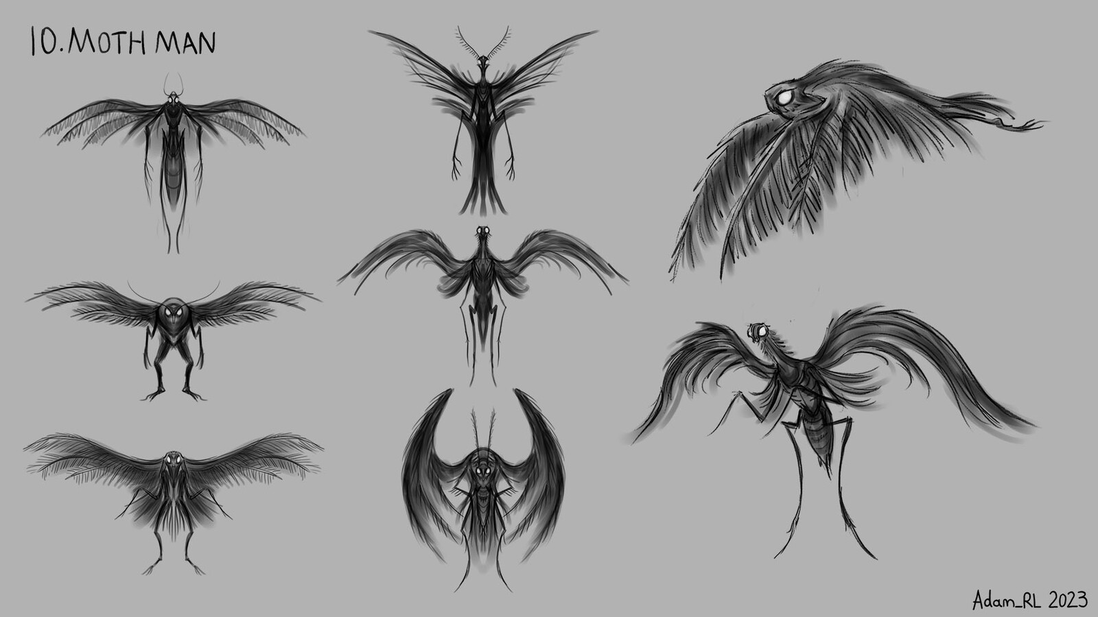Adam _RL - Mothman (Creature Concept)