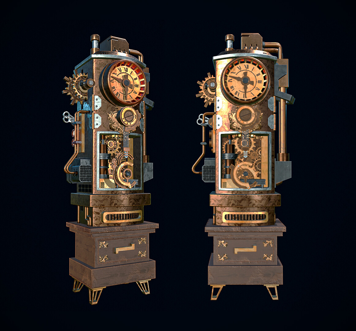 ArtStation - Steampunk Clock