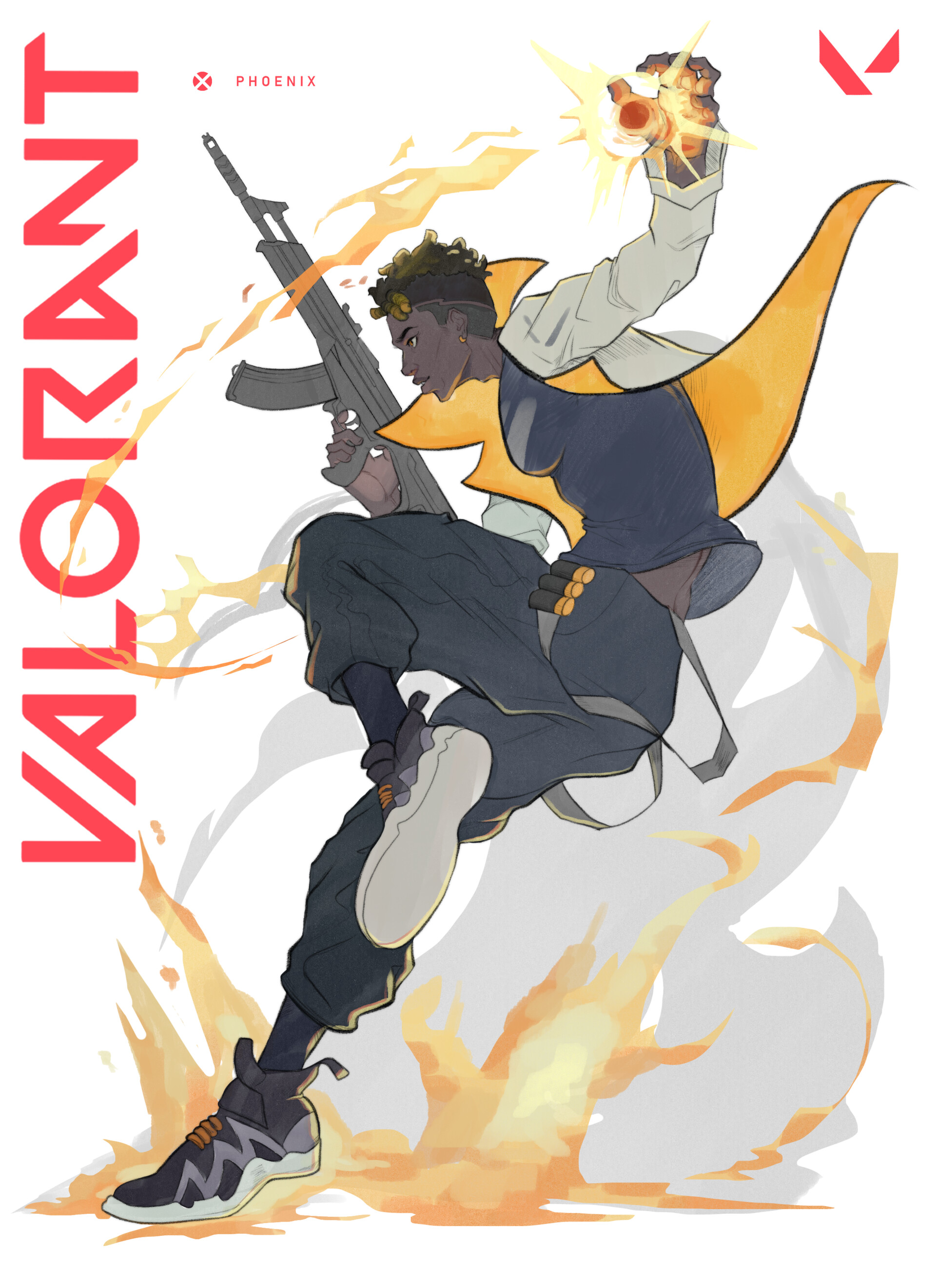 ArtStation - Phoenix Fan Art (Valorant)
