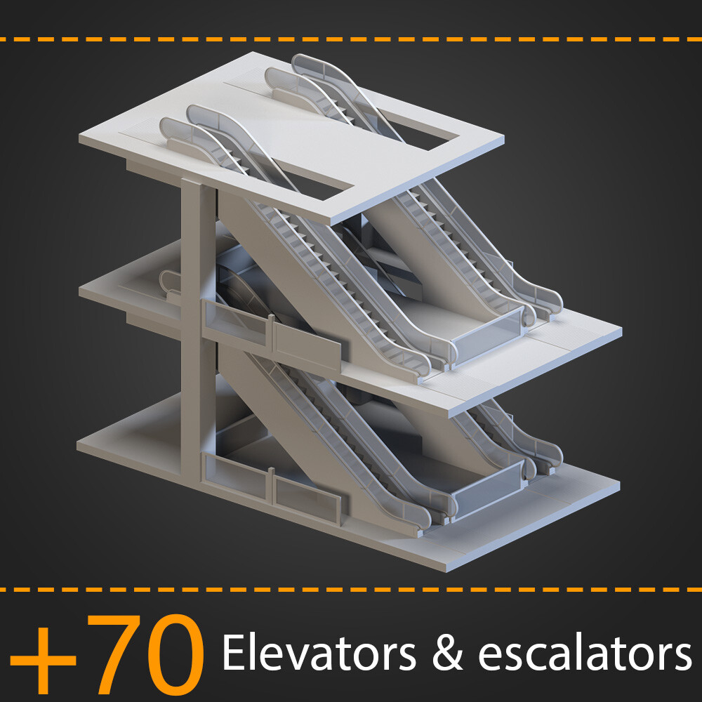 ArtStation - +70-Elevators & escalators