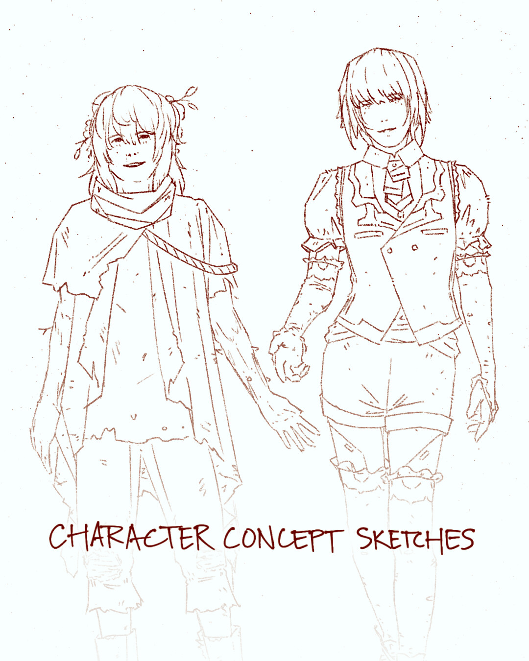 ArtStation - Character Concept Sketches of Yutn and Veiss