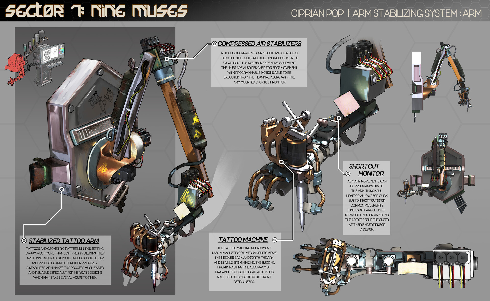 Ciprian Pop - Sector 7: Nine Muses Main Props