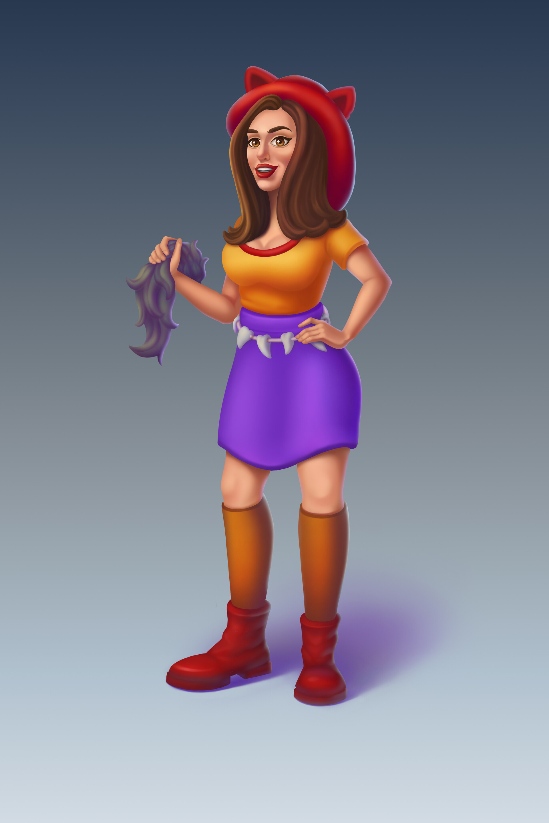 ArtStation - Big Red Riding Hood