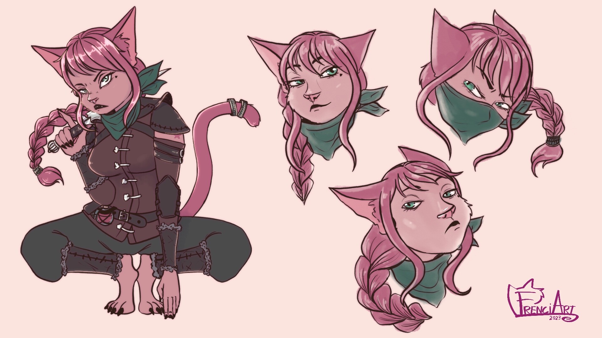 ArtStation - Fantasy cat rpg Character design