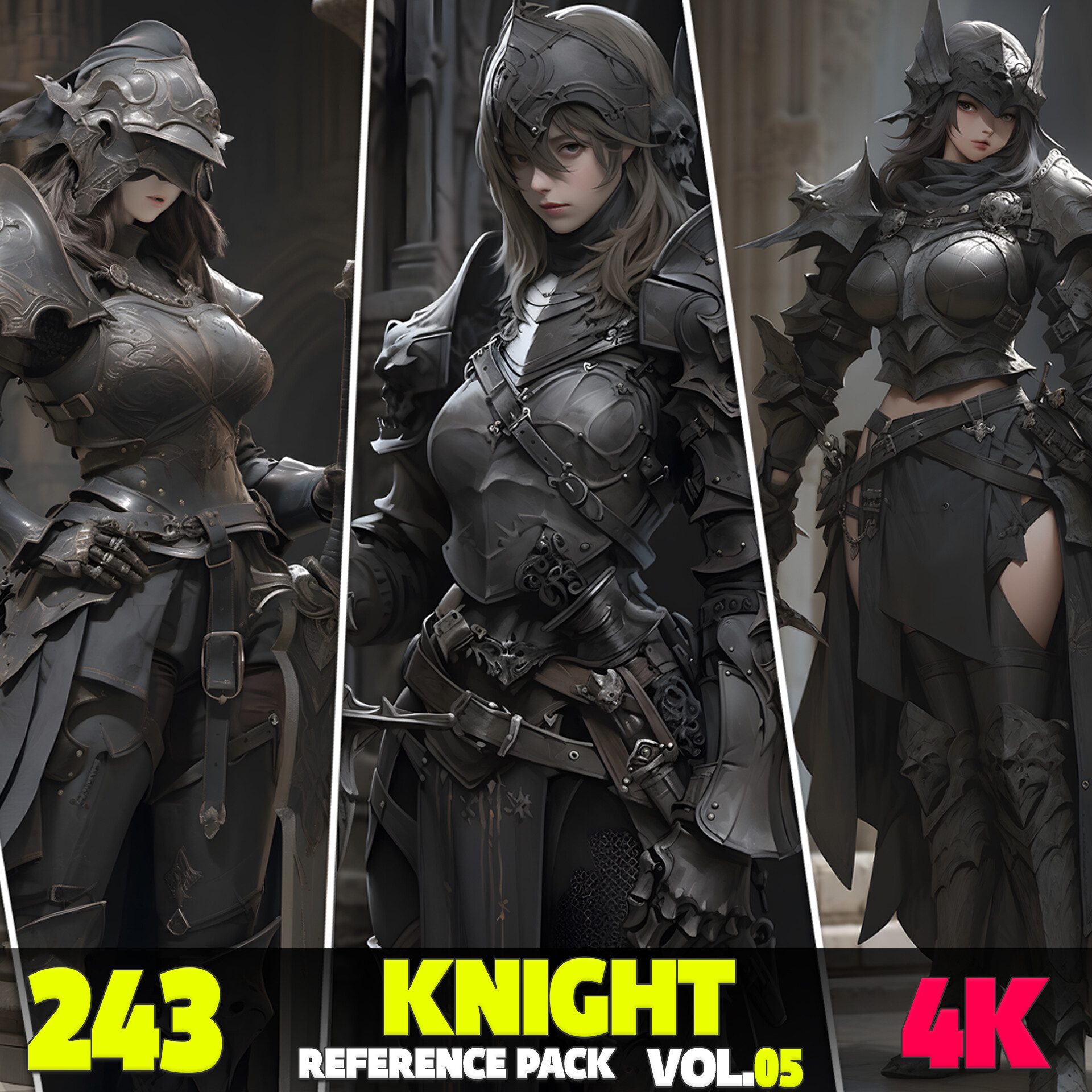 ArtStation - 243 4K Knight Warrior Reference Pack Vol.05