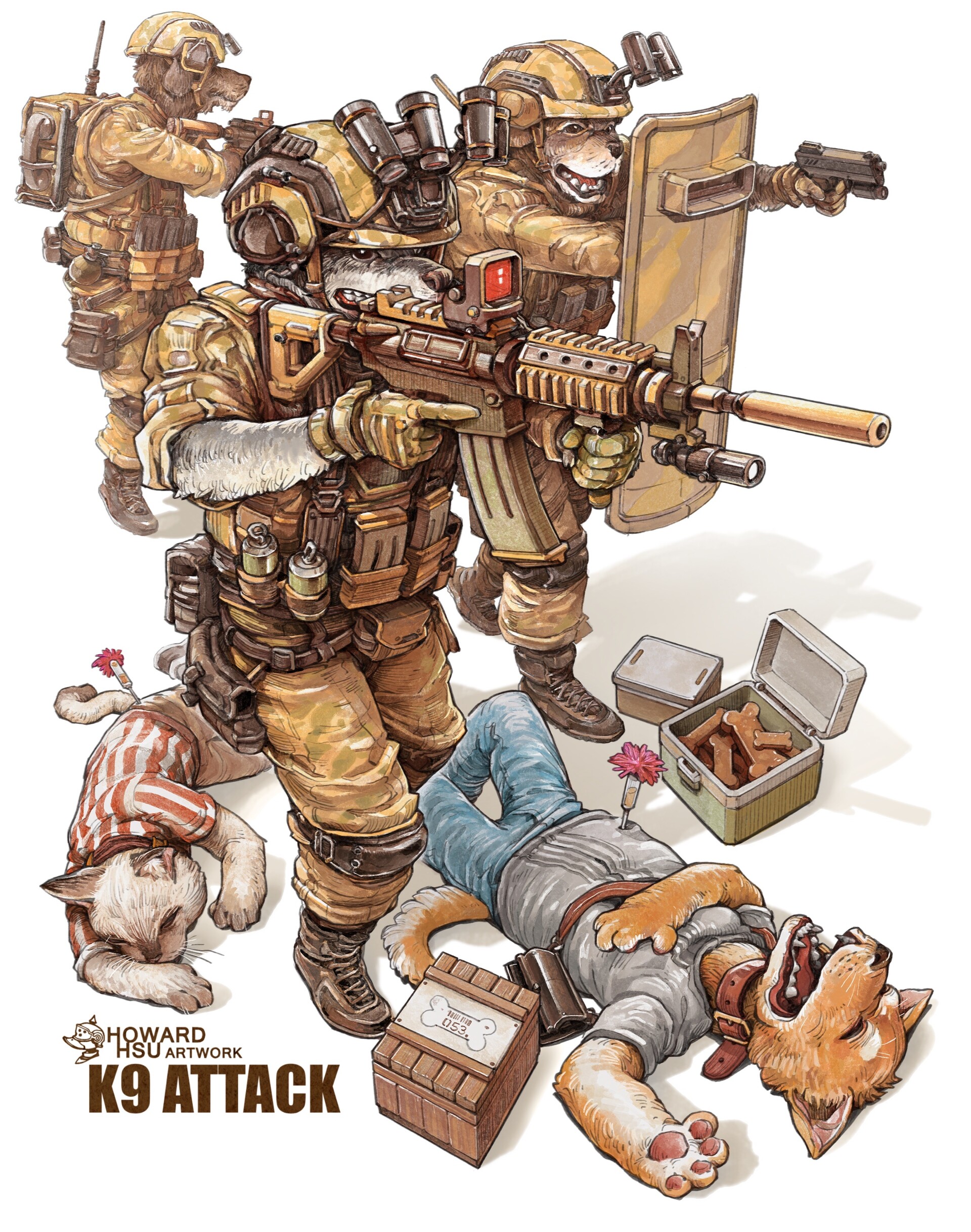 ArtStation - K9 attack