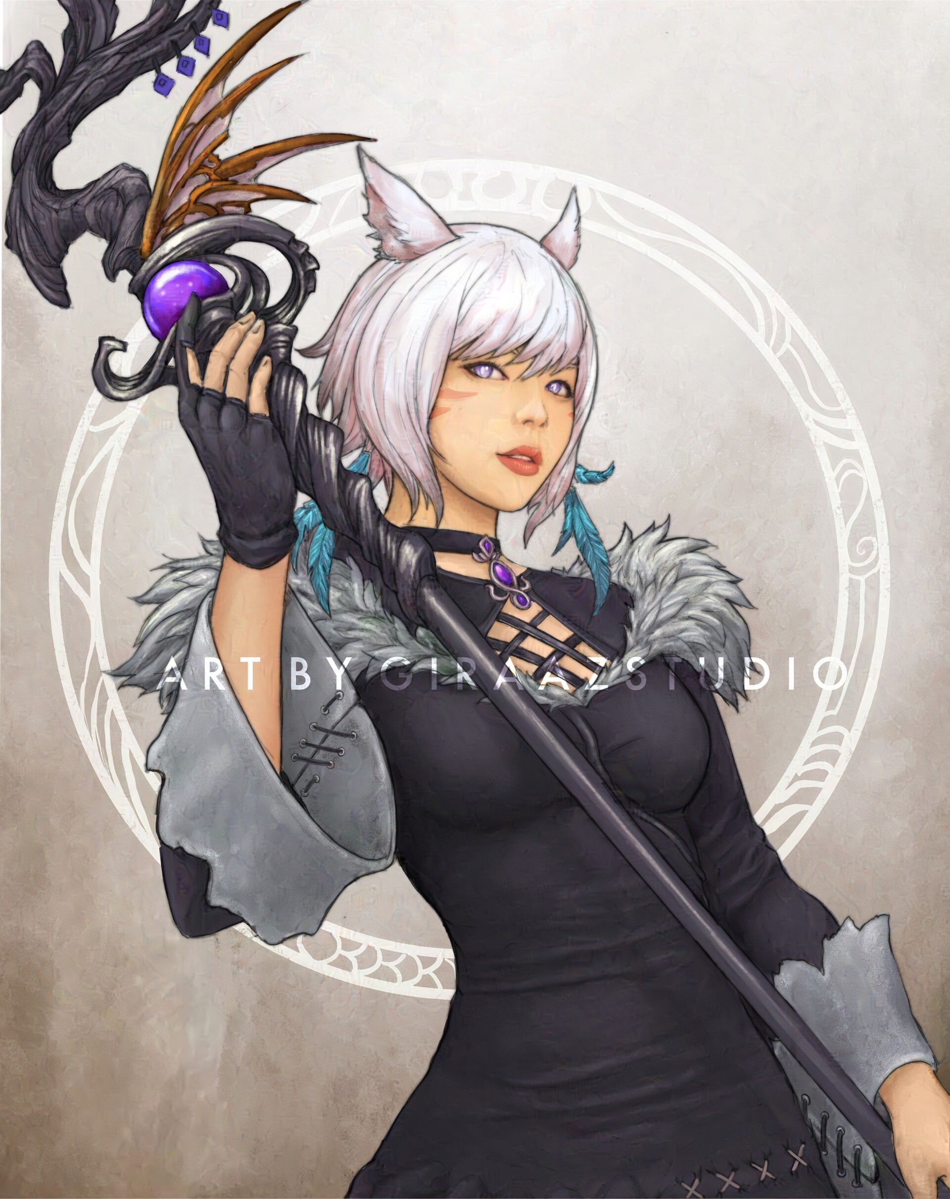 ArtStation - Y'Shtola fanart from Final Fantasy XIV