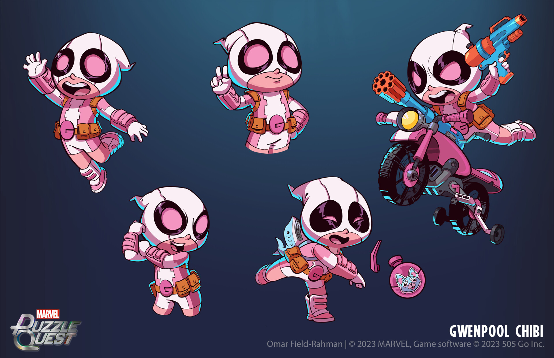 ArtStation - Gwen Pool Chibi - MPQ