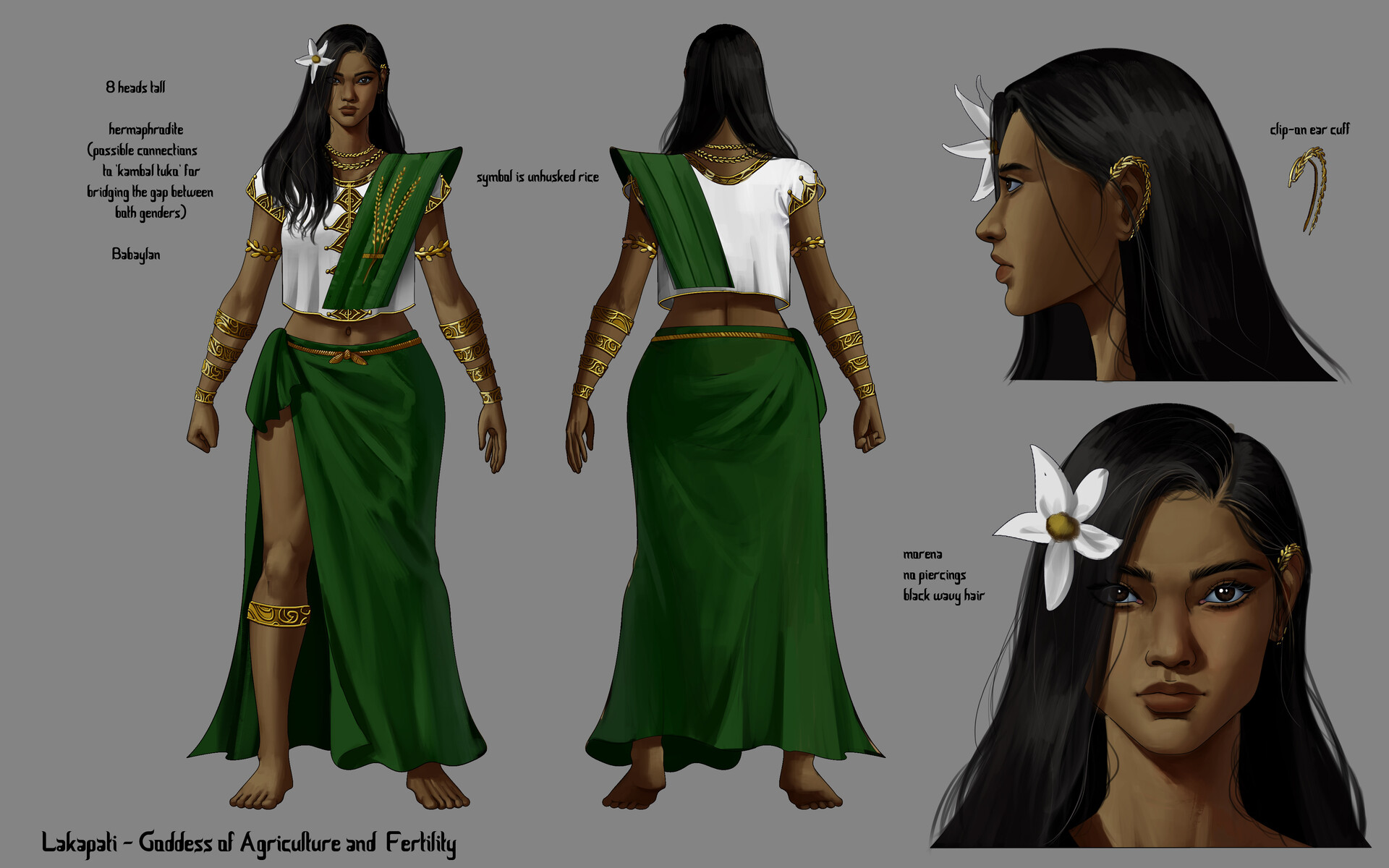 ArtStation - Lakapati, Tagalog Goddess of Agriculture