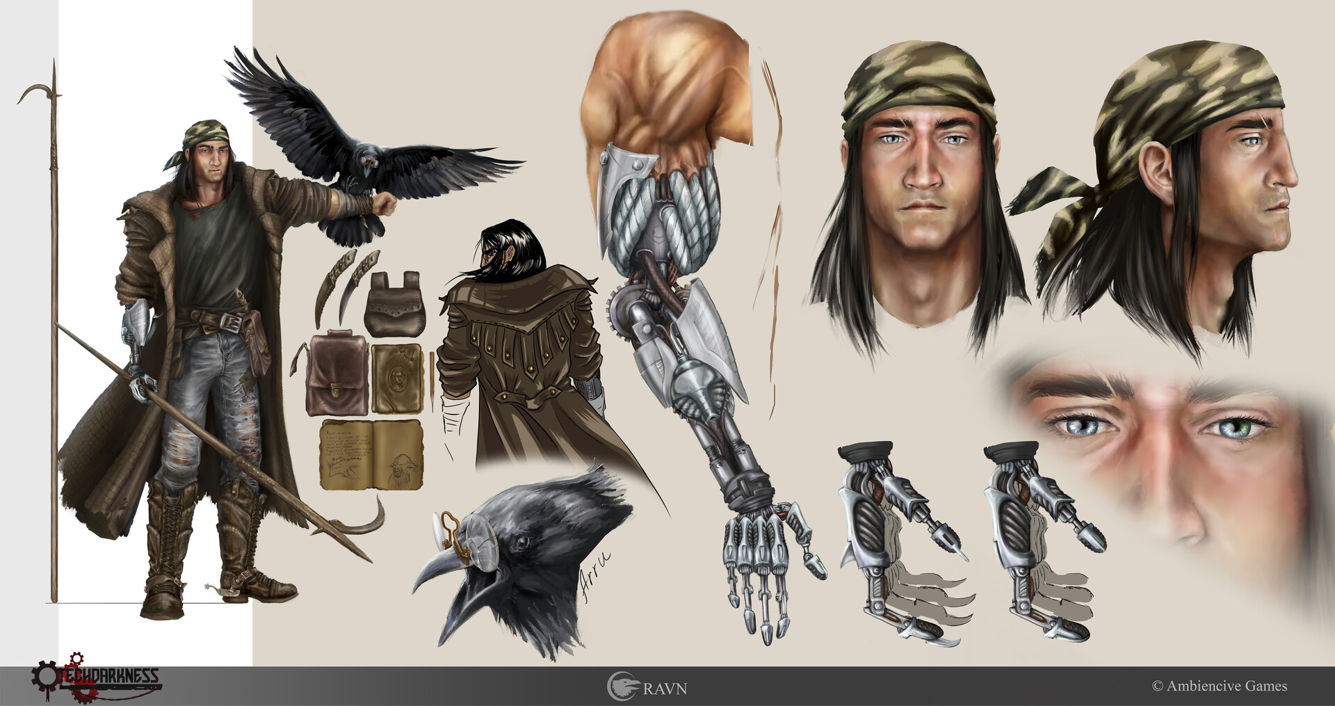 ArtStation - Young cyborg. Technodarkness