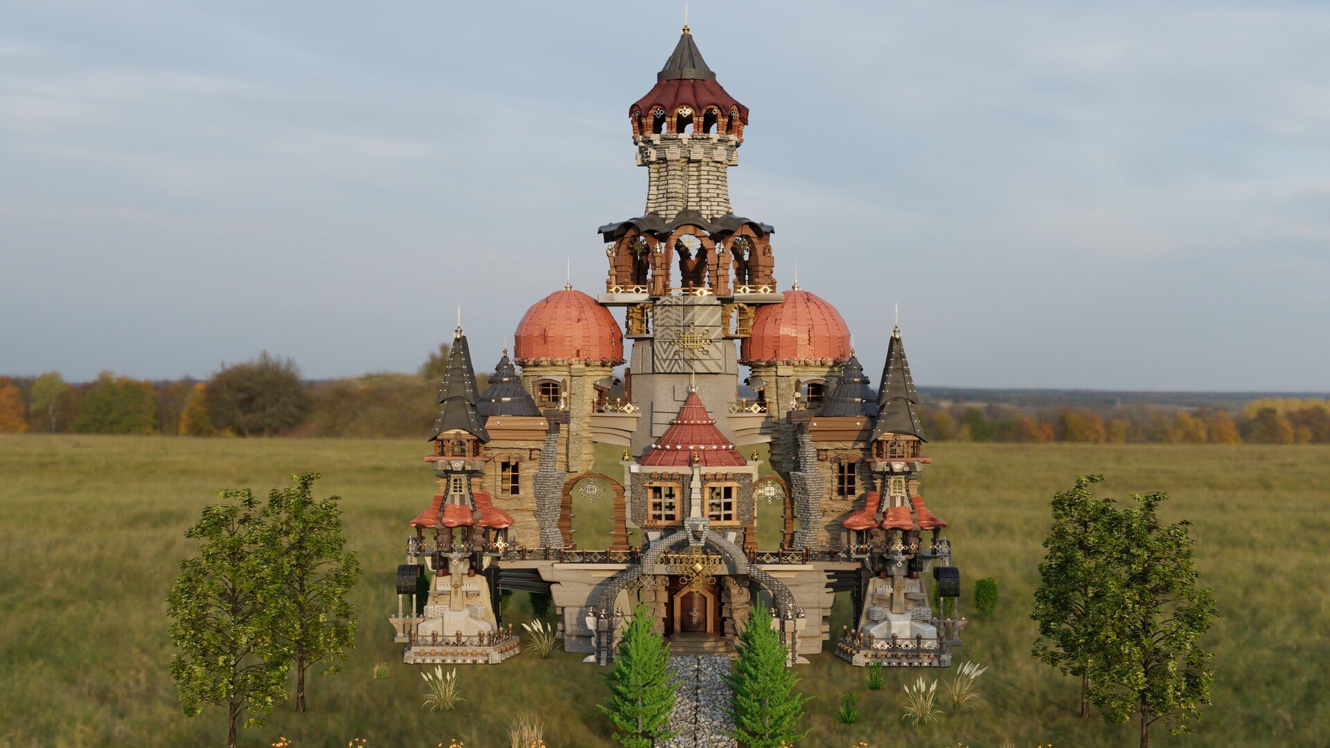 ArtStation - CONCEPT 3D CASTLE