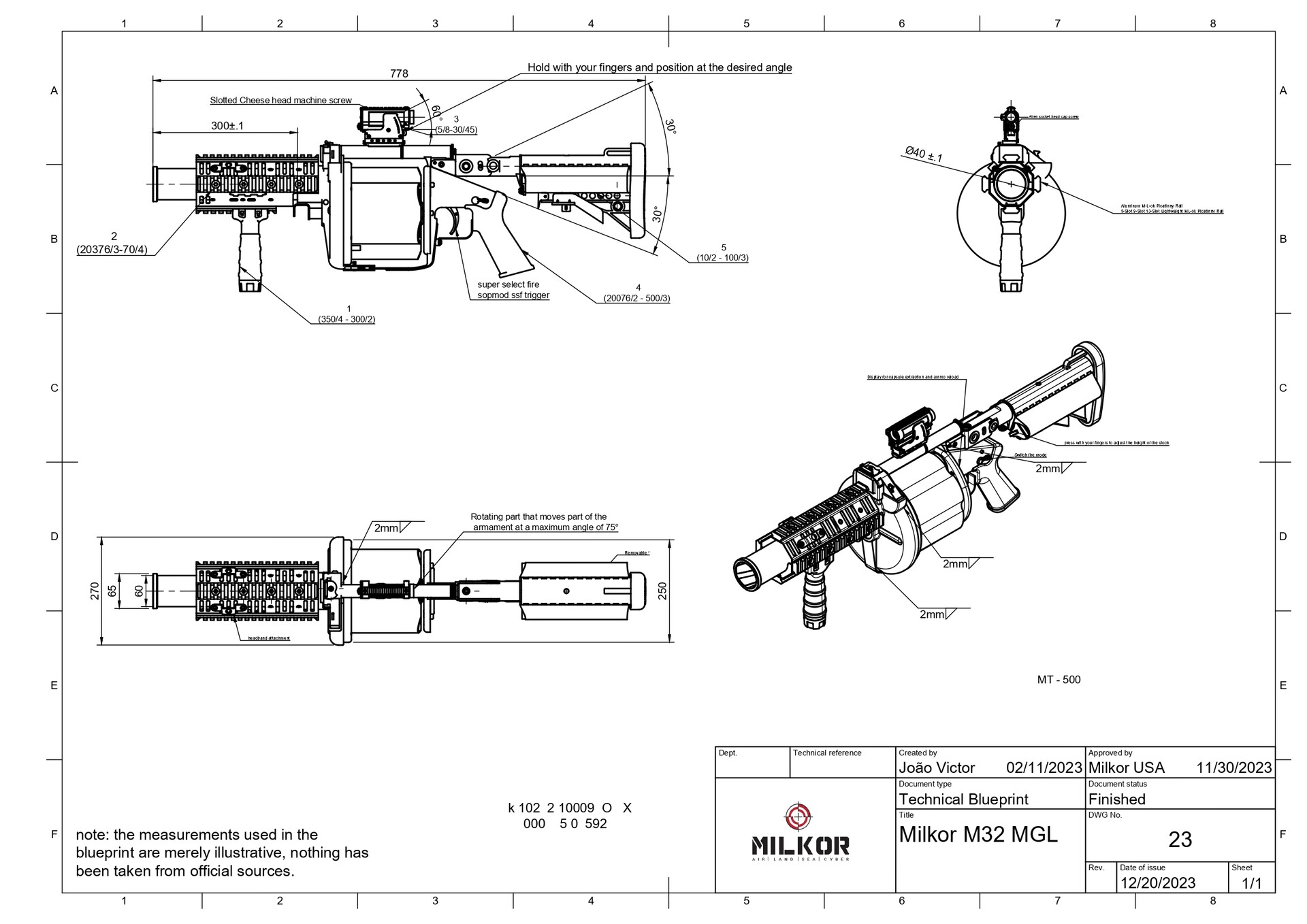 João Victor - Milkor M32 MGL