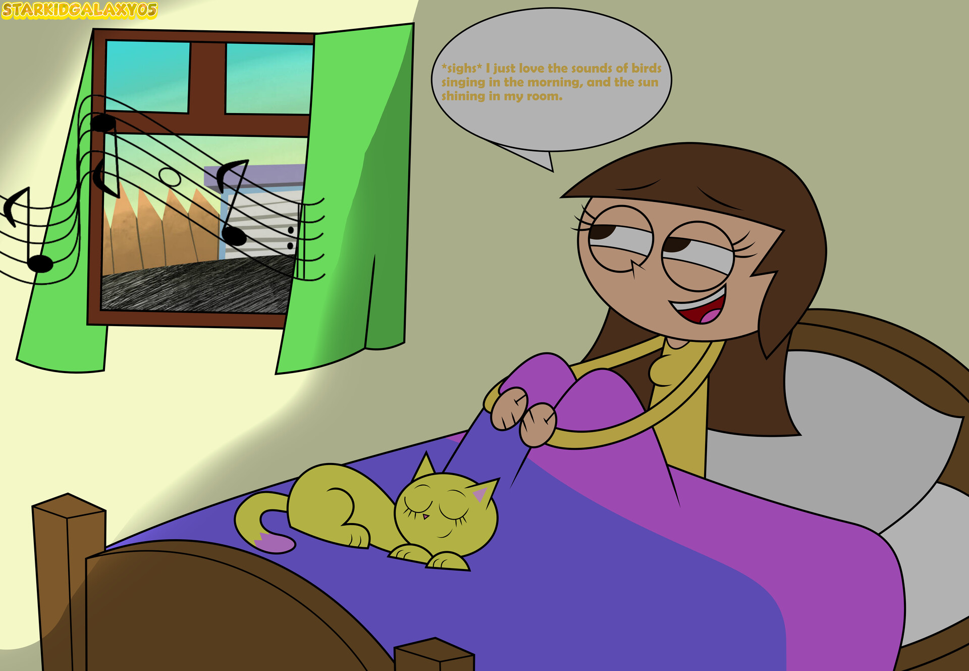 ArtStation - Sabrina Waking Up in the Morning