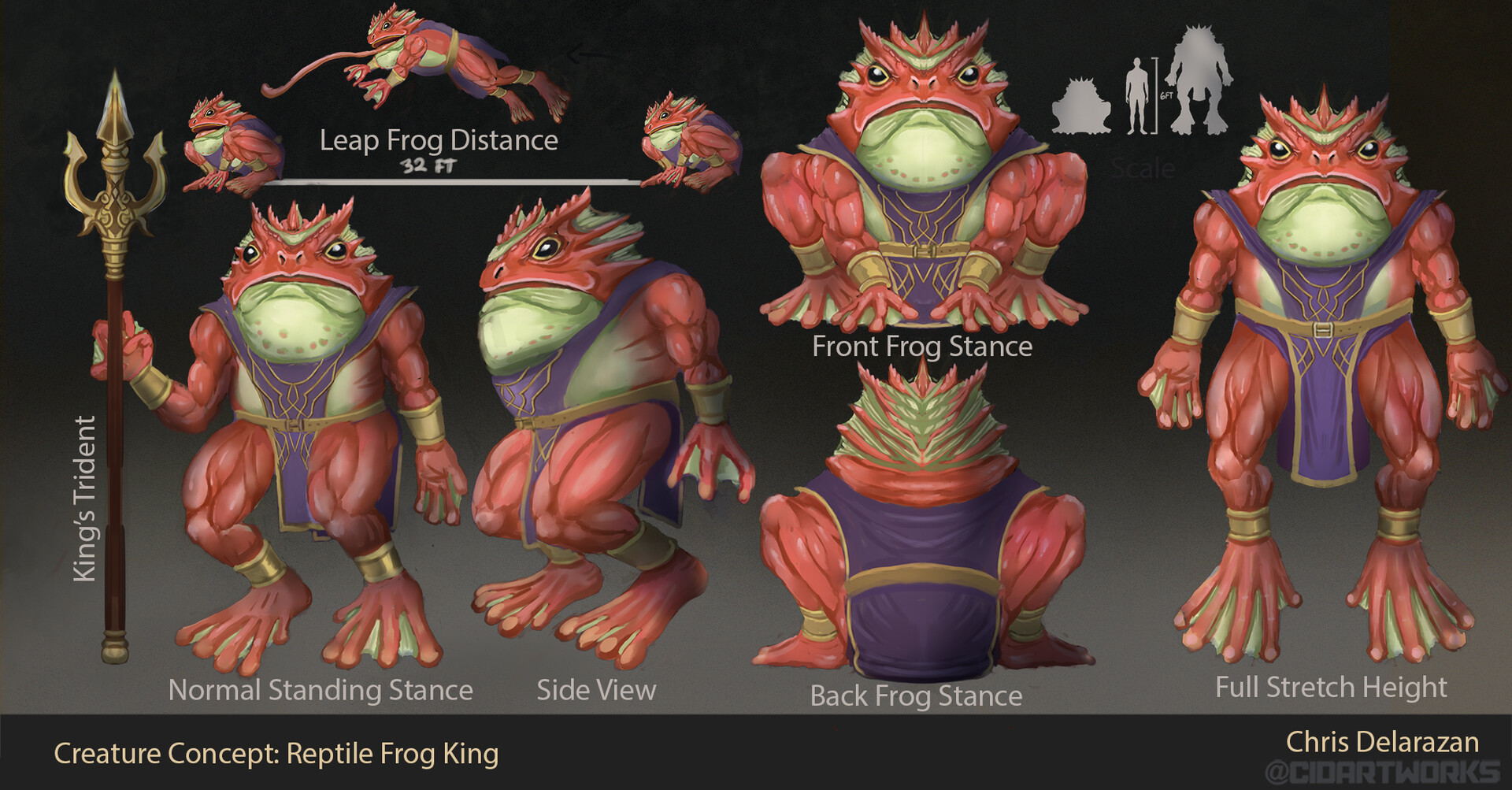 ArtStation - Concept Art: Frog King Creature