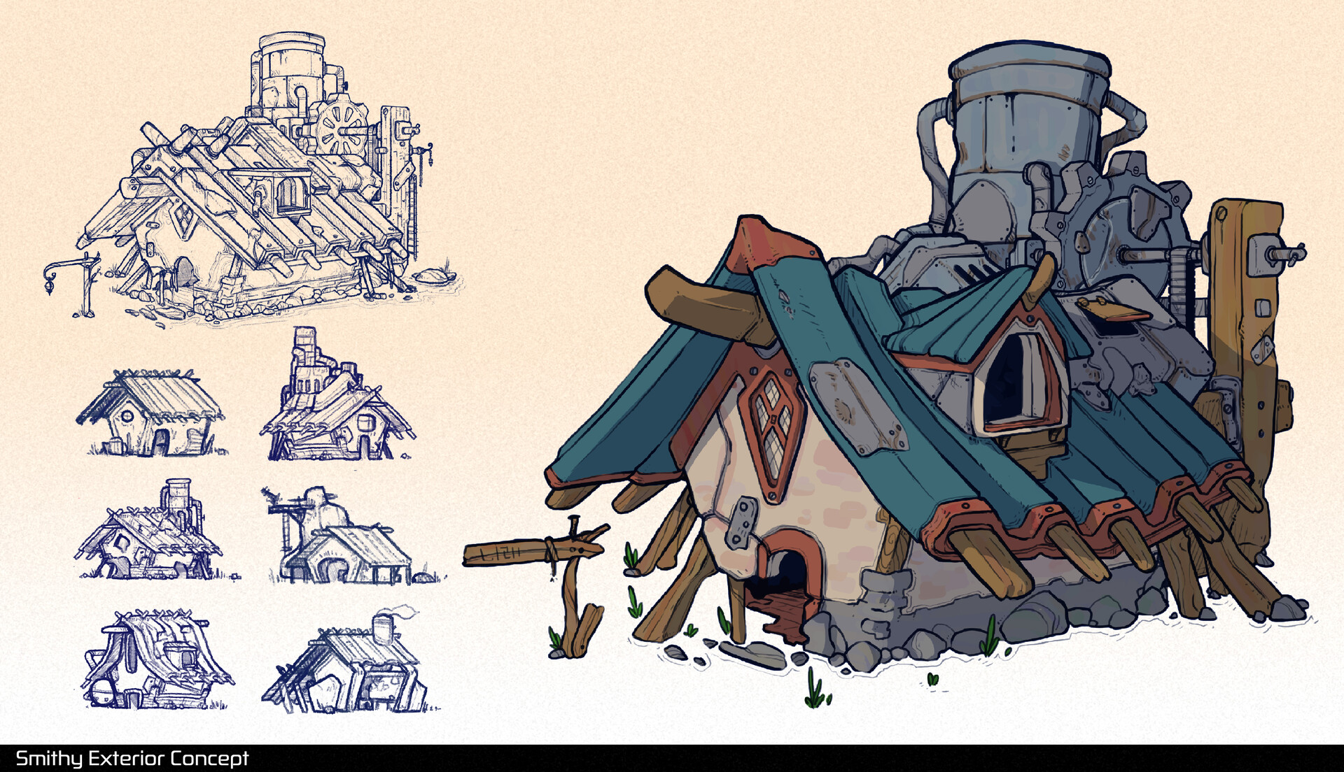 ArtStation - Smithy Workshop Exterior