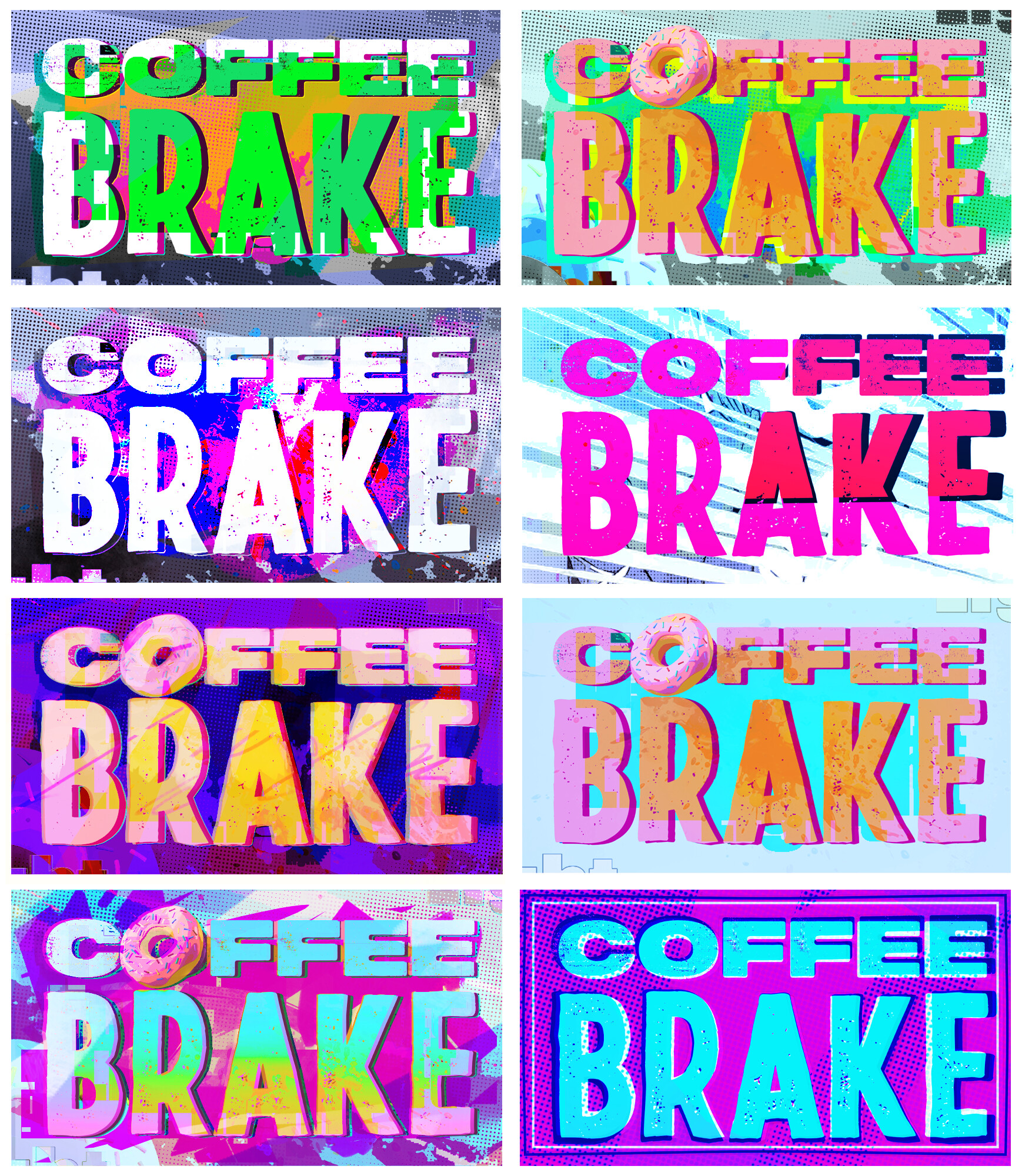 ArtStation - 'Coffee Break' 2D title sequences