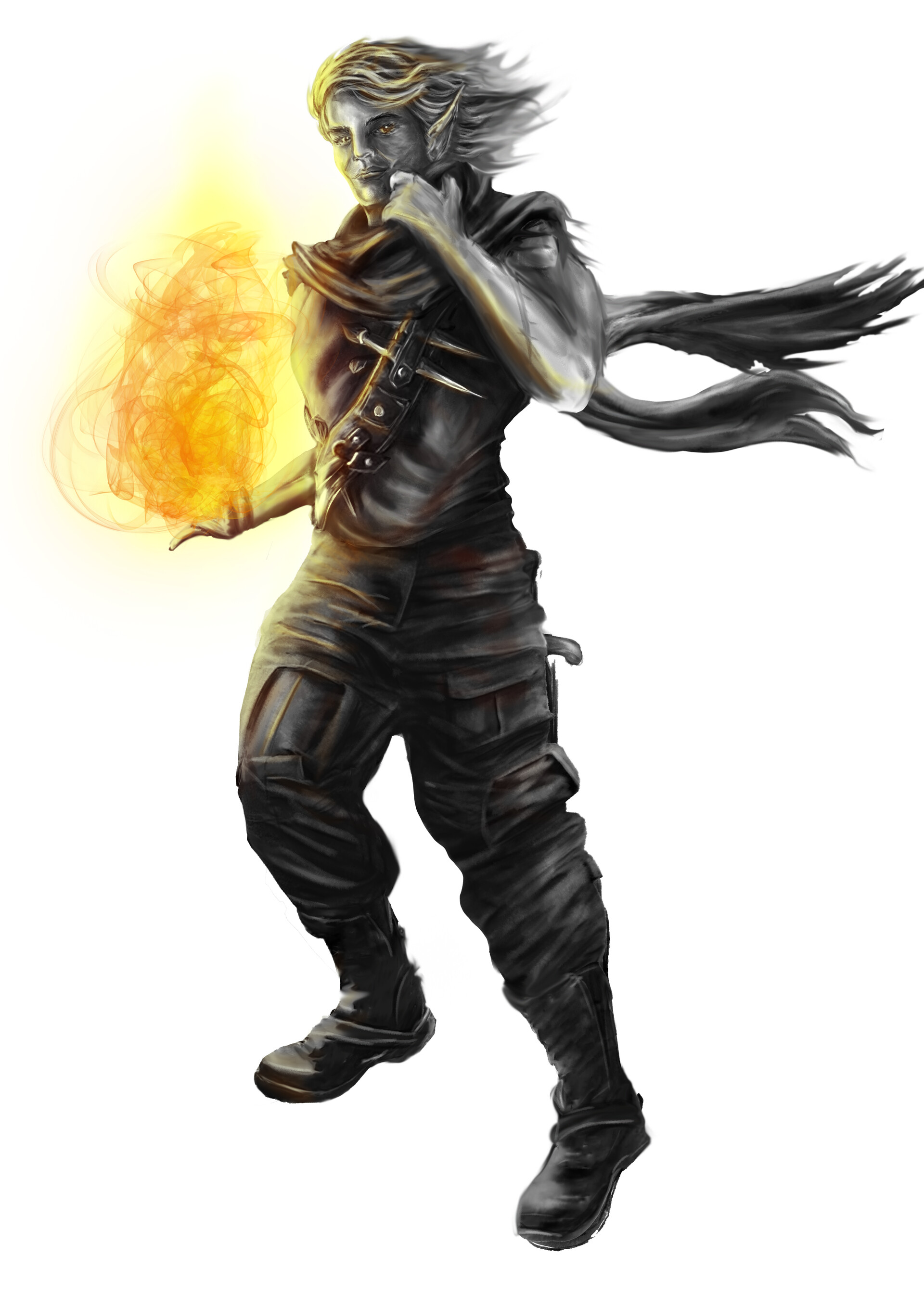 Sava Ivkov - Pyrokinetic Elf Assassin