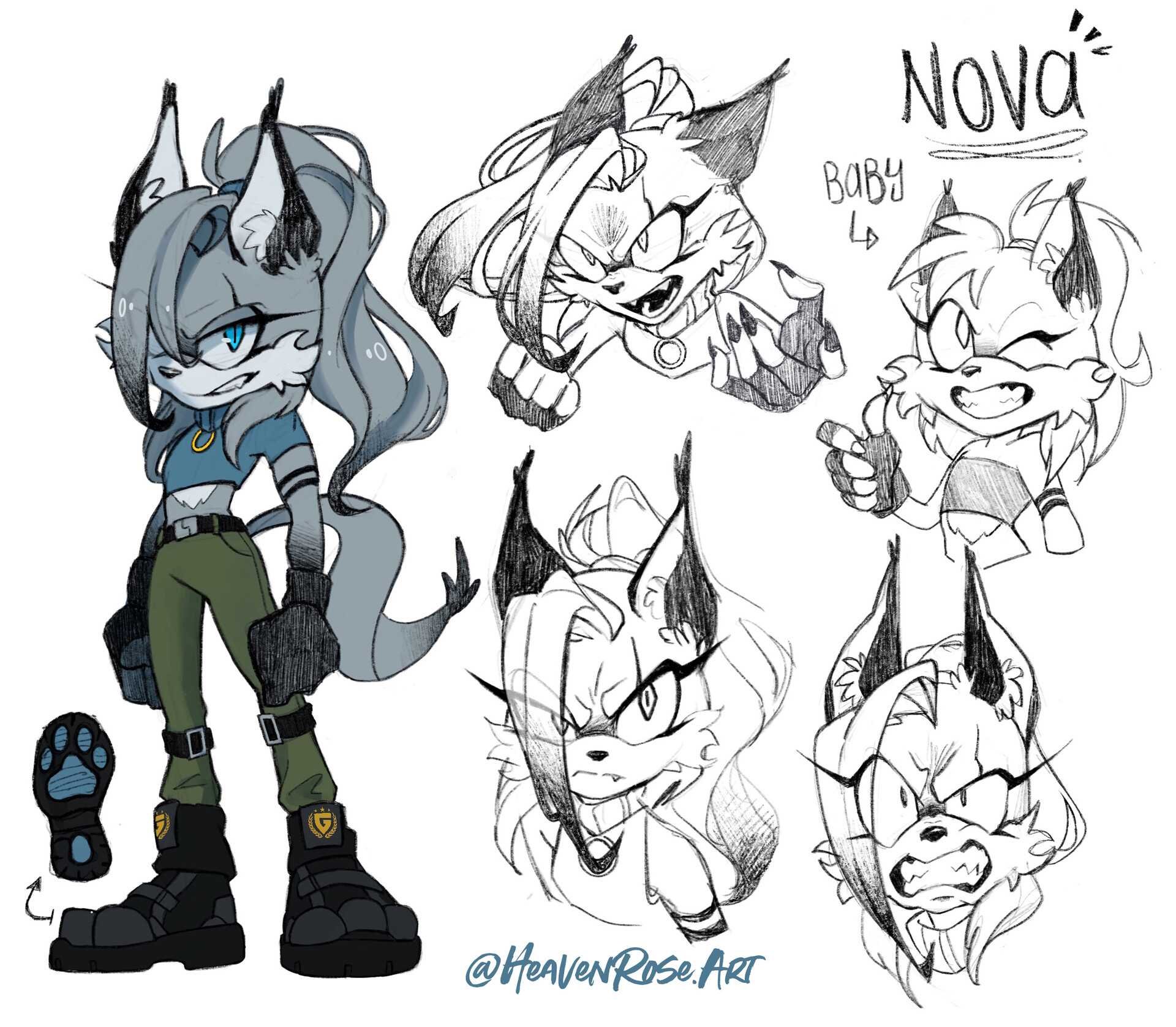 ArtStation - Nova (Sonic OC)