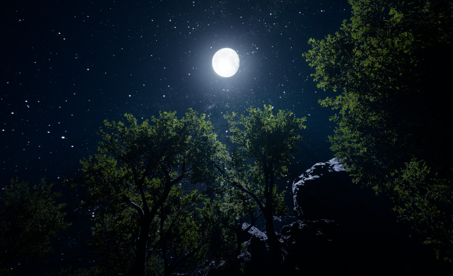 ArtStation - Skybox material with stars and moon