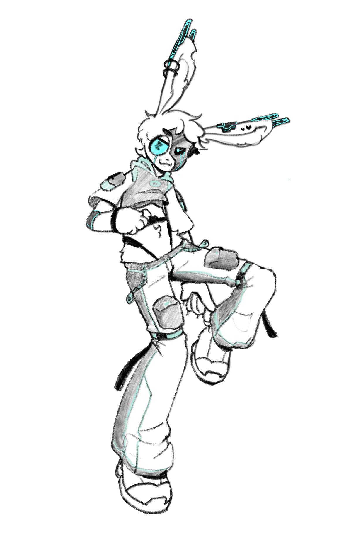 ArtStation - Cyberpunk Rabbit Video Game Character Design