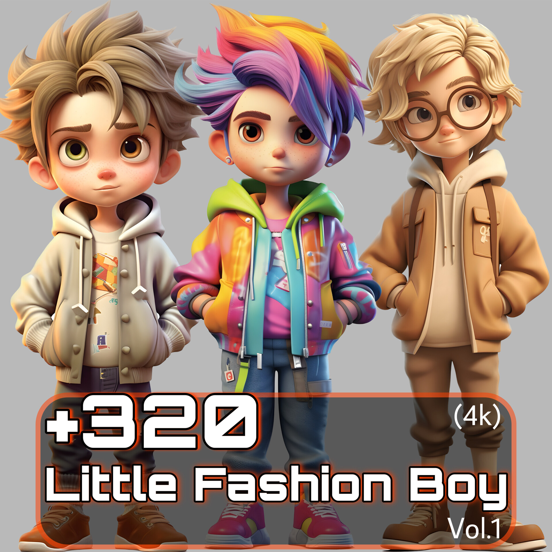 ArtStation - +320 Little Fashion Boy( 4k)