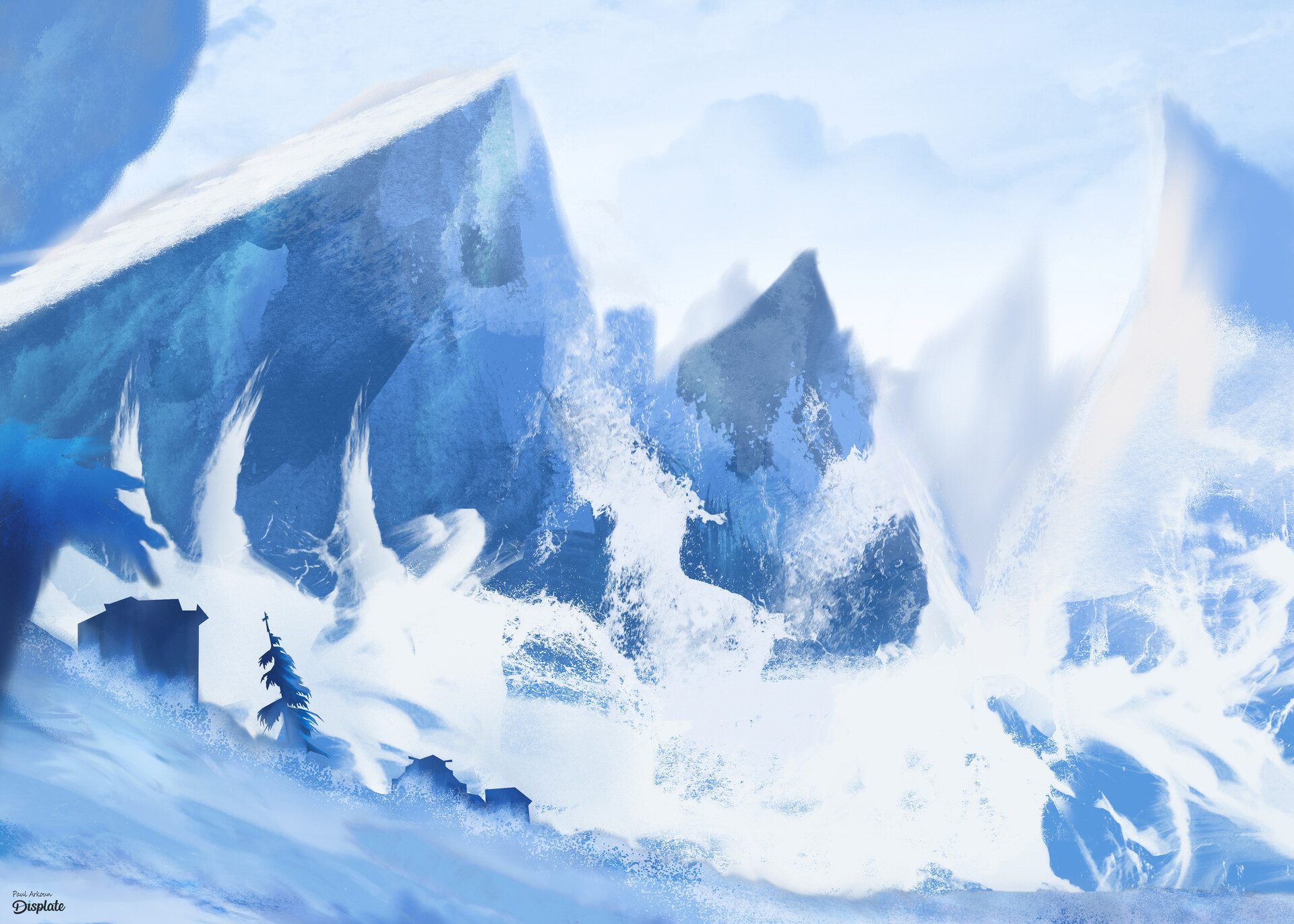 ArtStation - Frozen Artwork - The Battle of Angry Floods and Colossal Waves