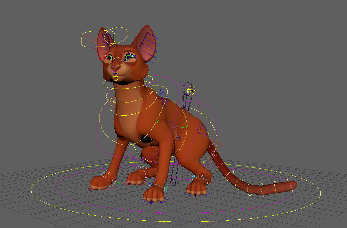 ArtStation - Warrior Cat Rig (WIP)