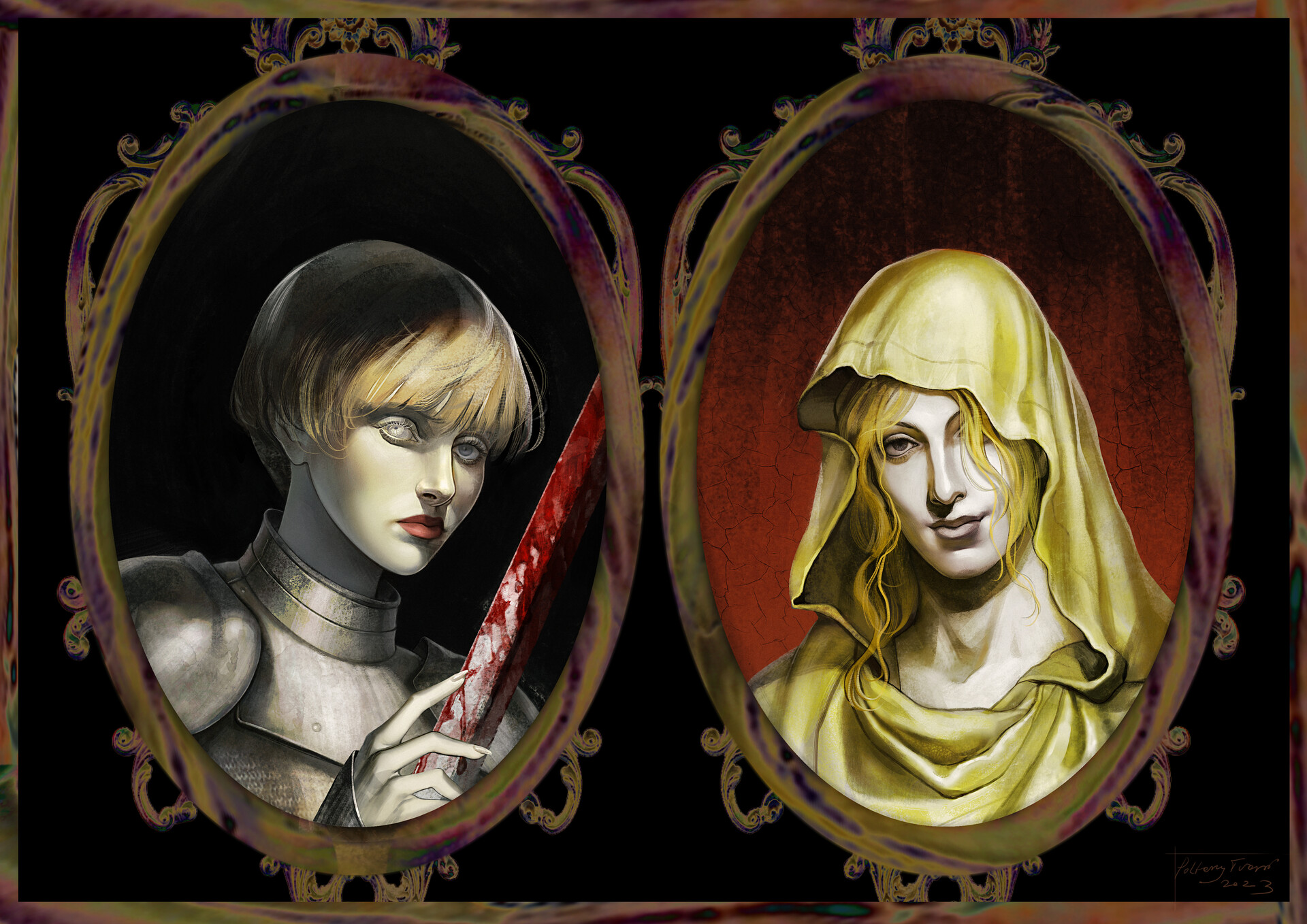 ArtStation - Fear & Hunger fanart portraits