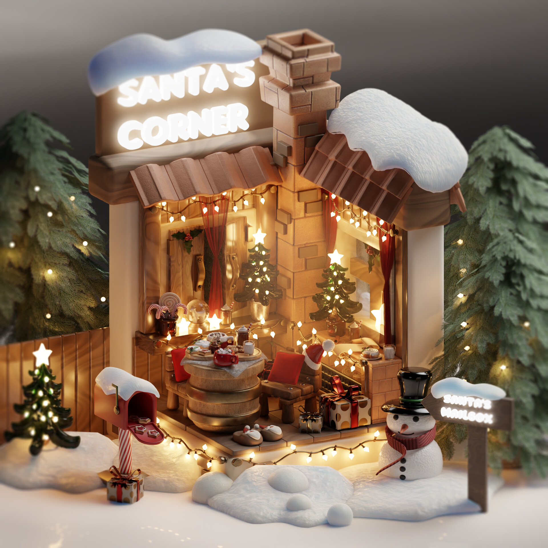 ArtStation - Santa's Corner