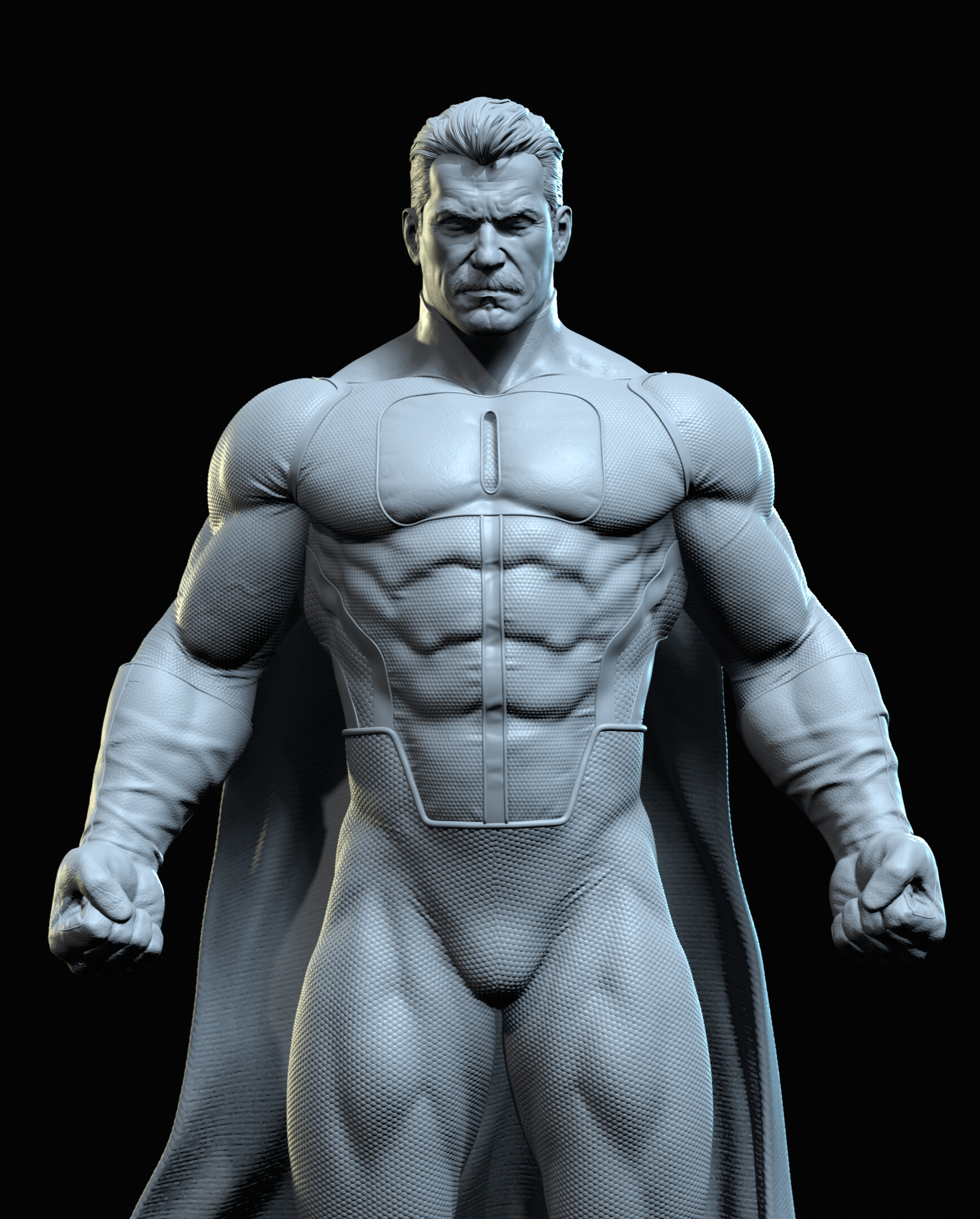 ArtStation - Omni-Man grey renders