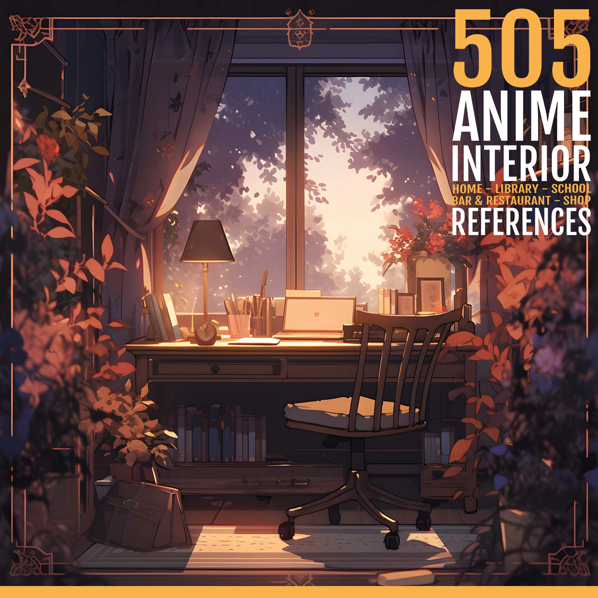 ArtStation - 505 Anime Interior References