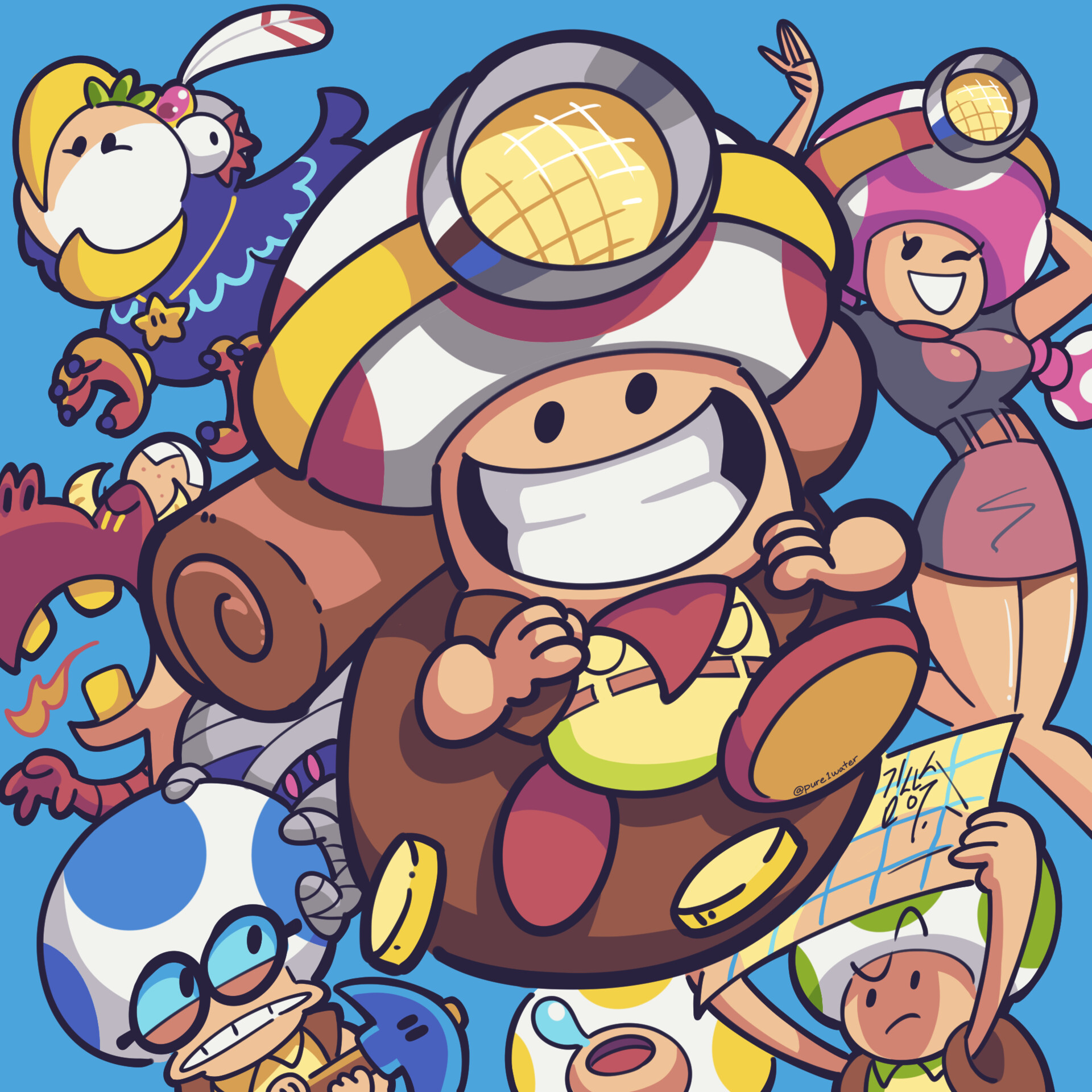 nintendo toad wallpaper