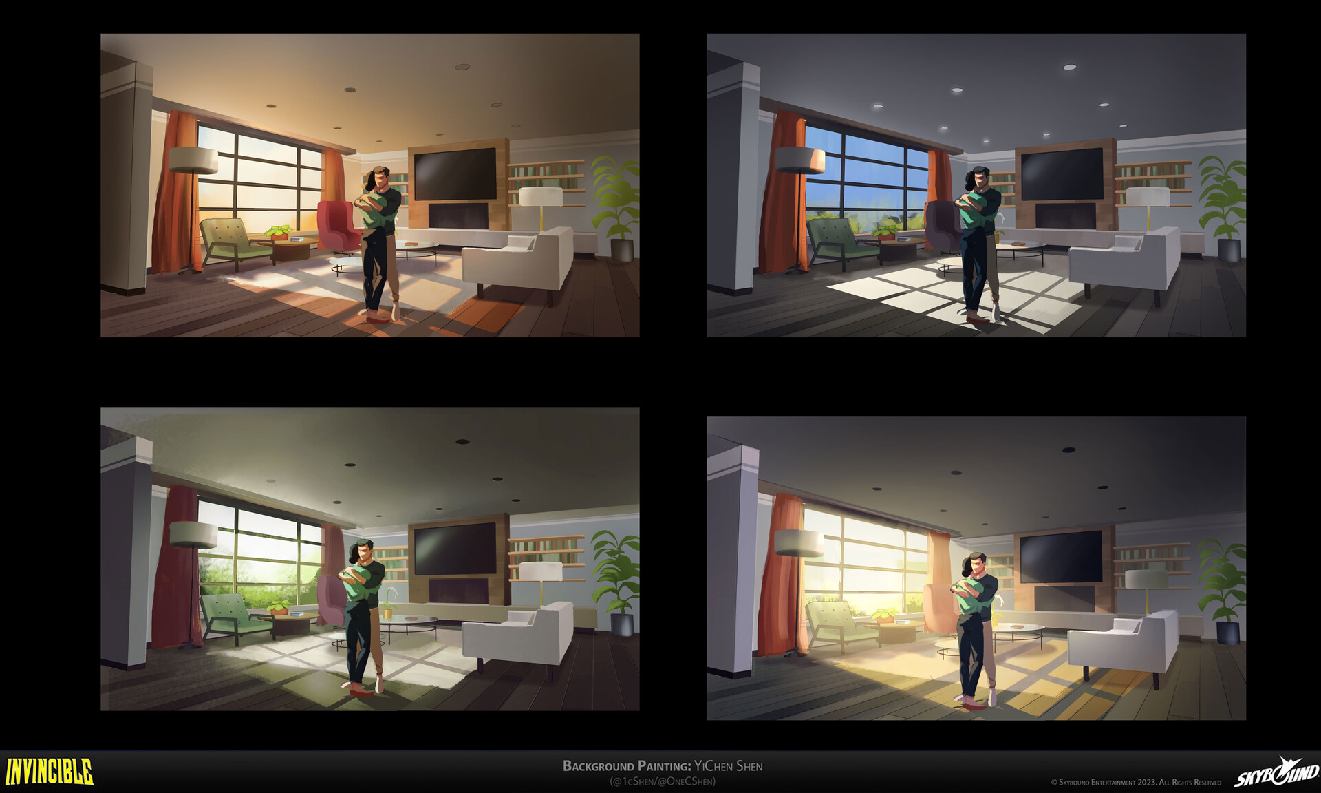 YiChen Shen - Invincible S2 Episode 1 Background Paint