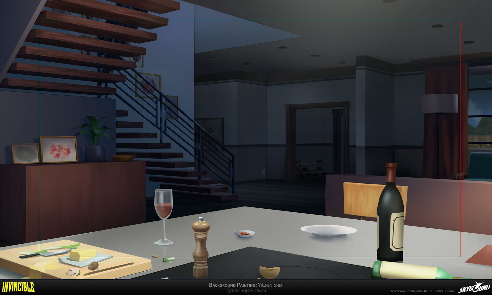 YiChen Shen - Invincible S2 Episode 1 Background Paint