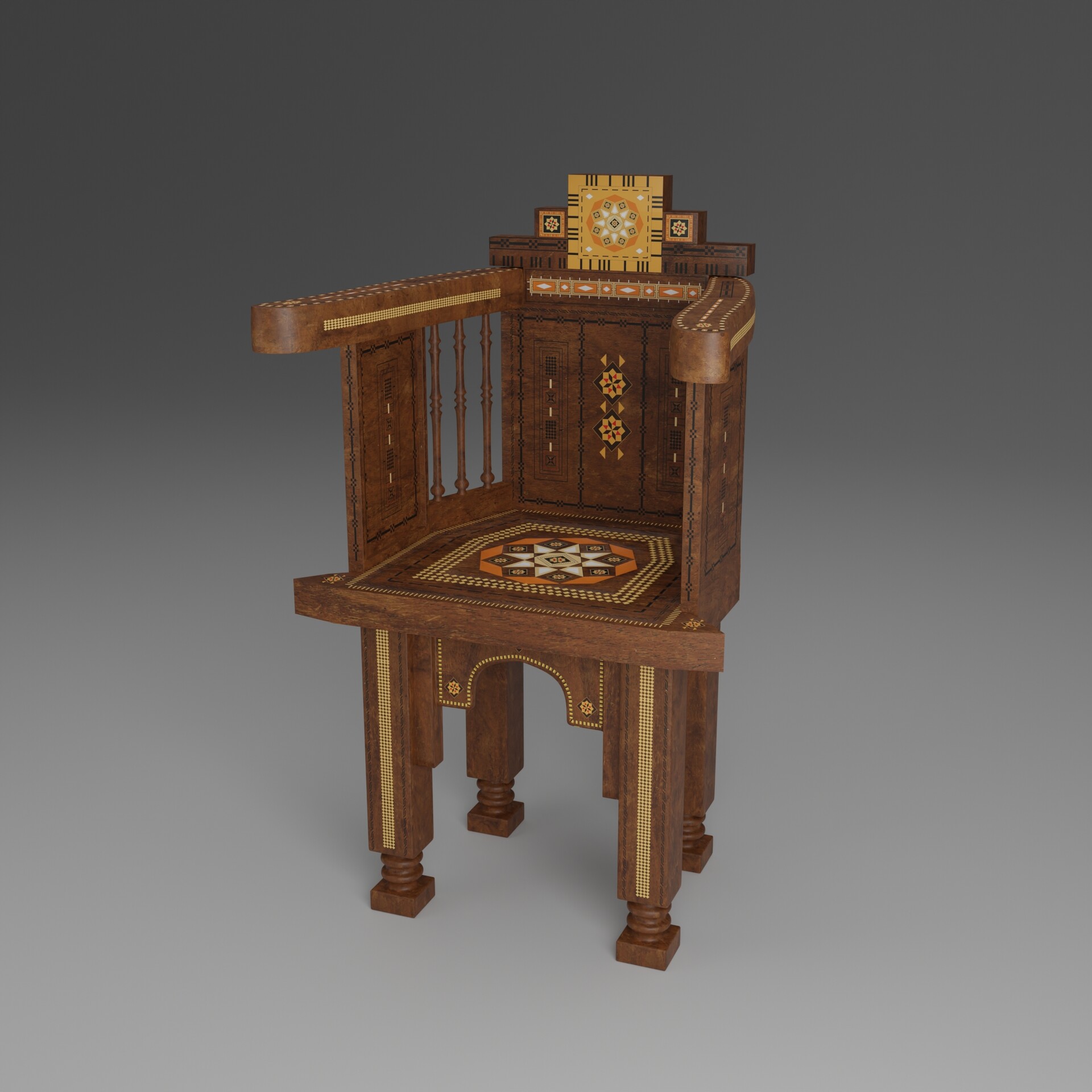 ArtStation - Syrian Traditional Chair