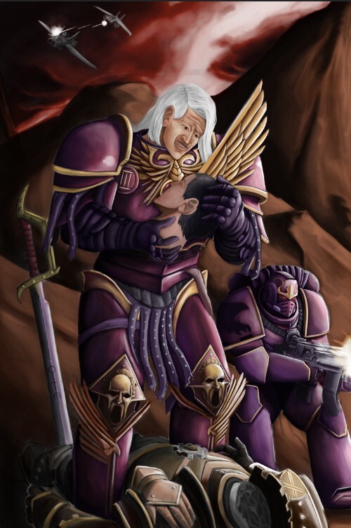 Adrian Baldivia - Fulgrim Embraces Ferrus Manus