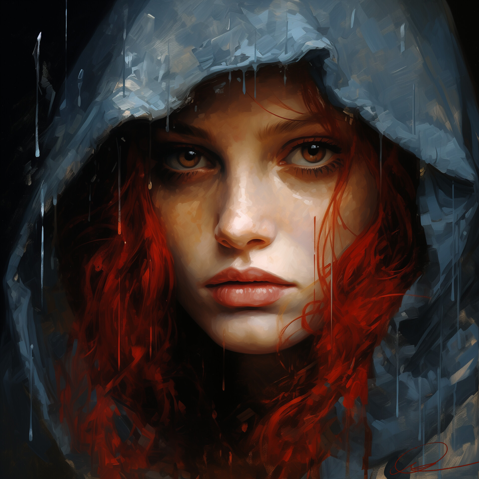 ArtStation - women in the rain