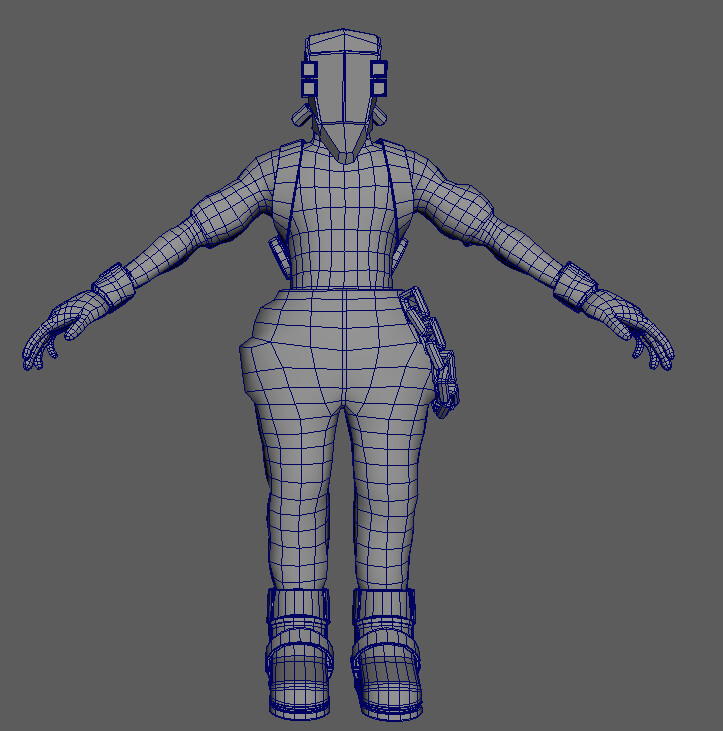 Alexander Britt - Semi-Realistic 3D Model of RED from "Bomb Rush Cyberfunk"