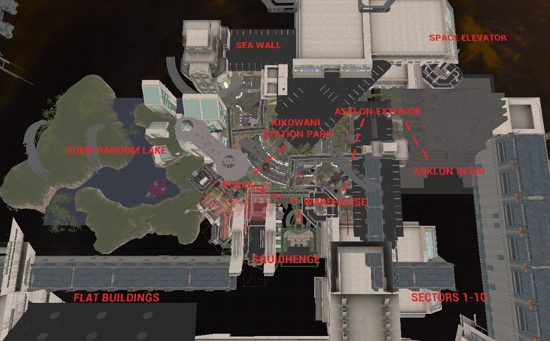 Kaleb Nekumanesh - Halo Dropzone (ODST Fan Project) Level Artwork