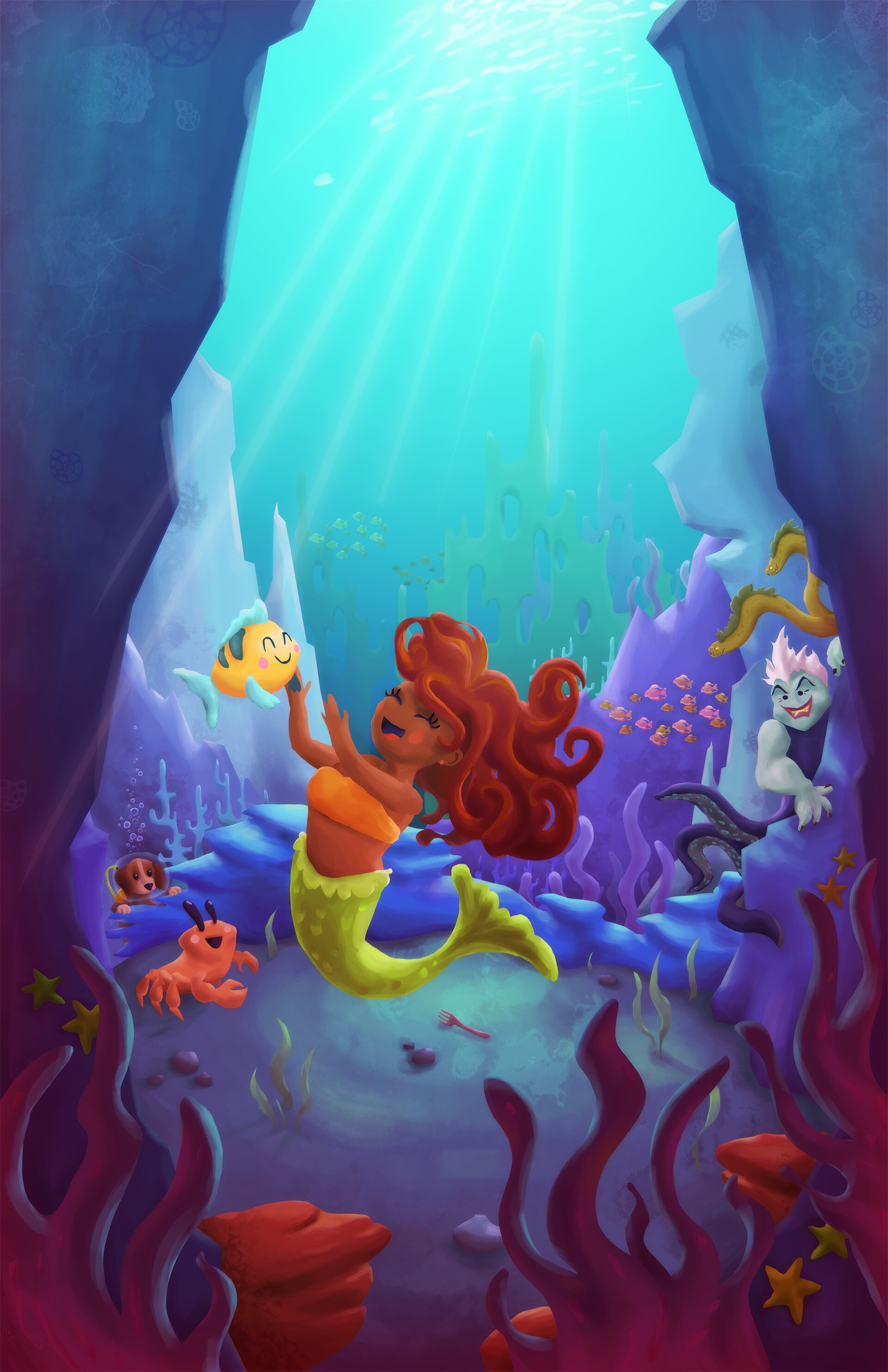 ArtStation - Little Mermaid School Musical Poster