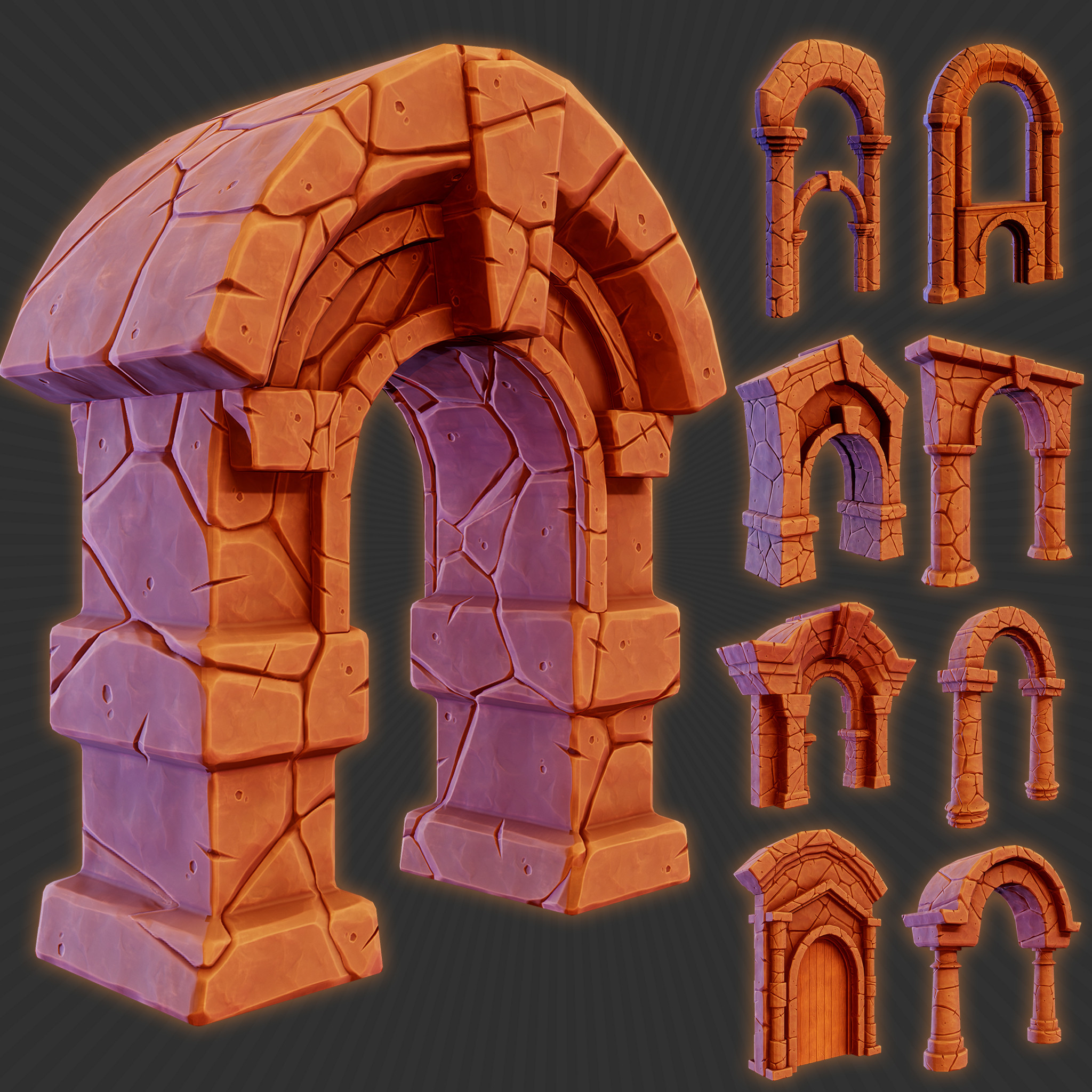 Hossein Heydari - 15 Fantastic Stylized Gates Game Ready VOL01